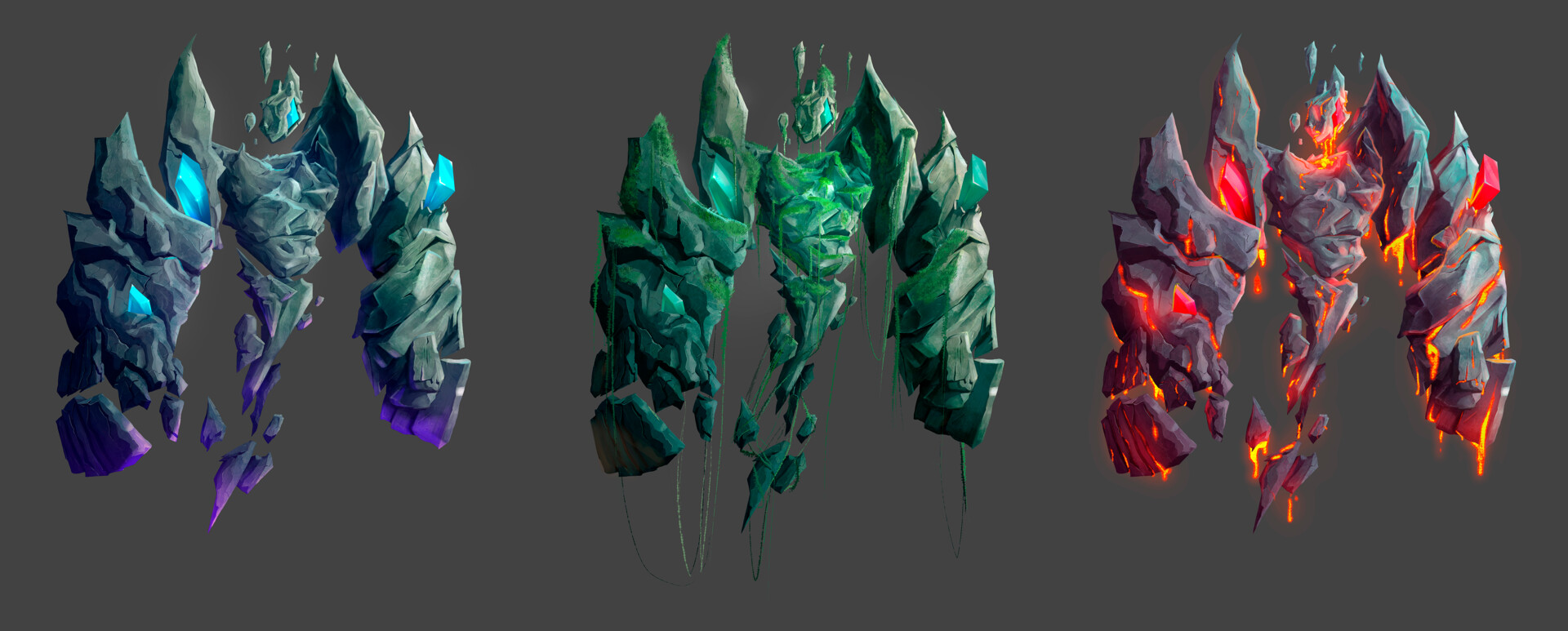 ArtStation - Elemental Golems