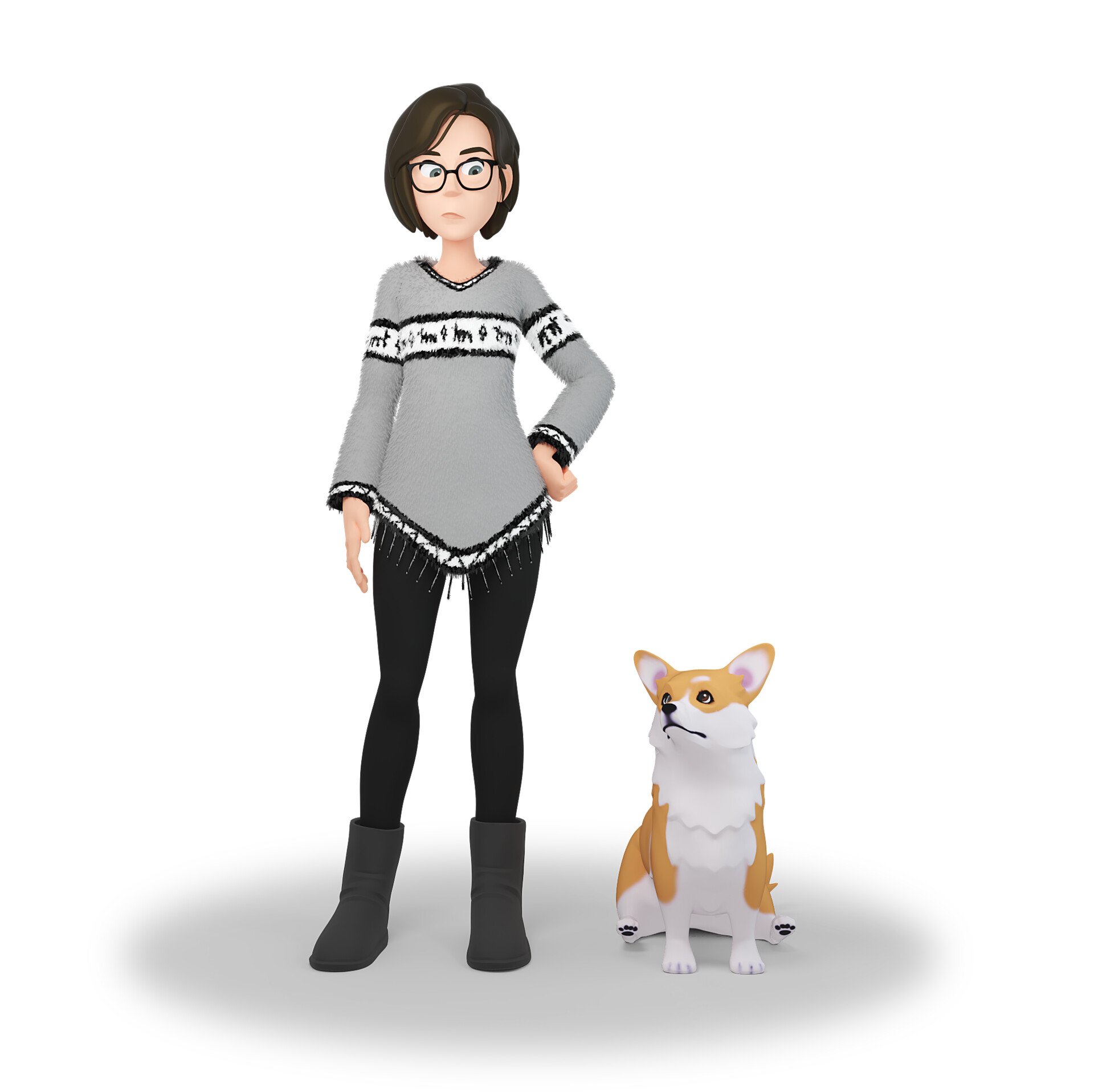 ArtStation - The Corgi and the Nerd