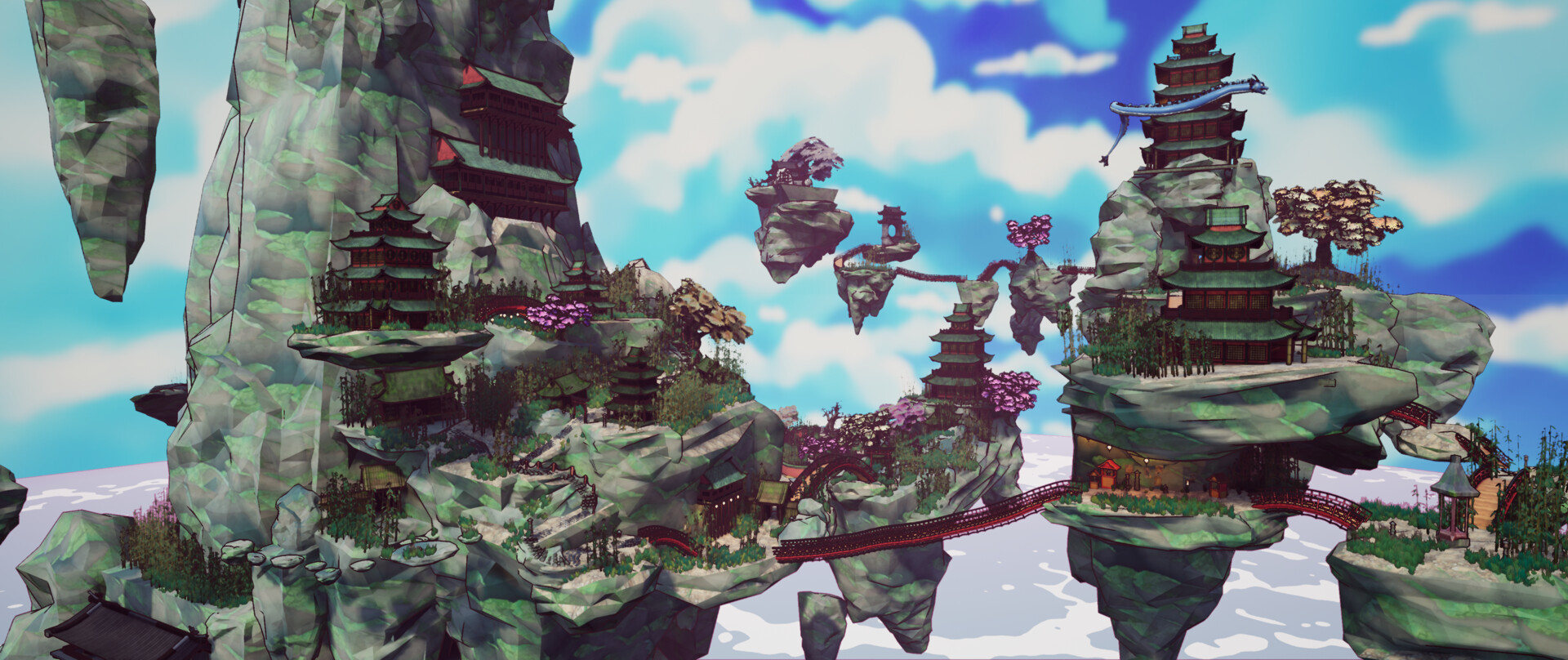 ArtStation - The Peaceful Spire Islands