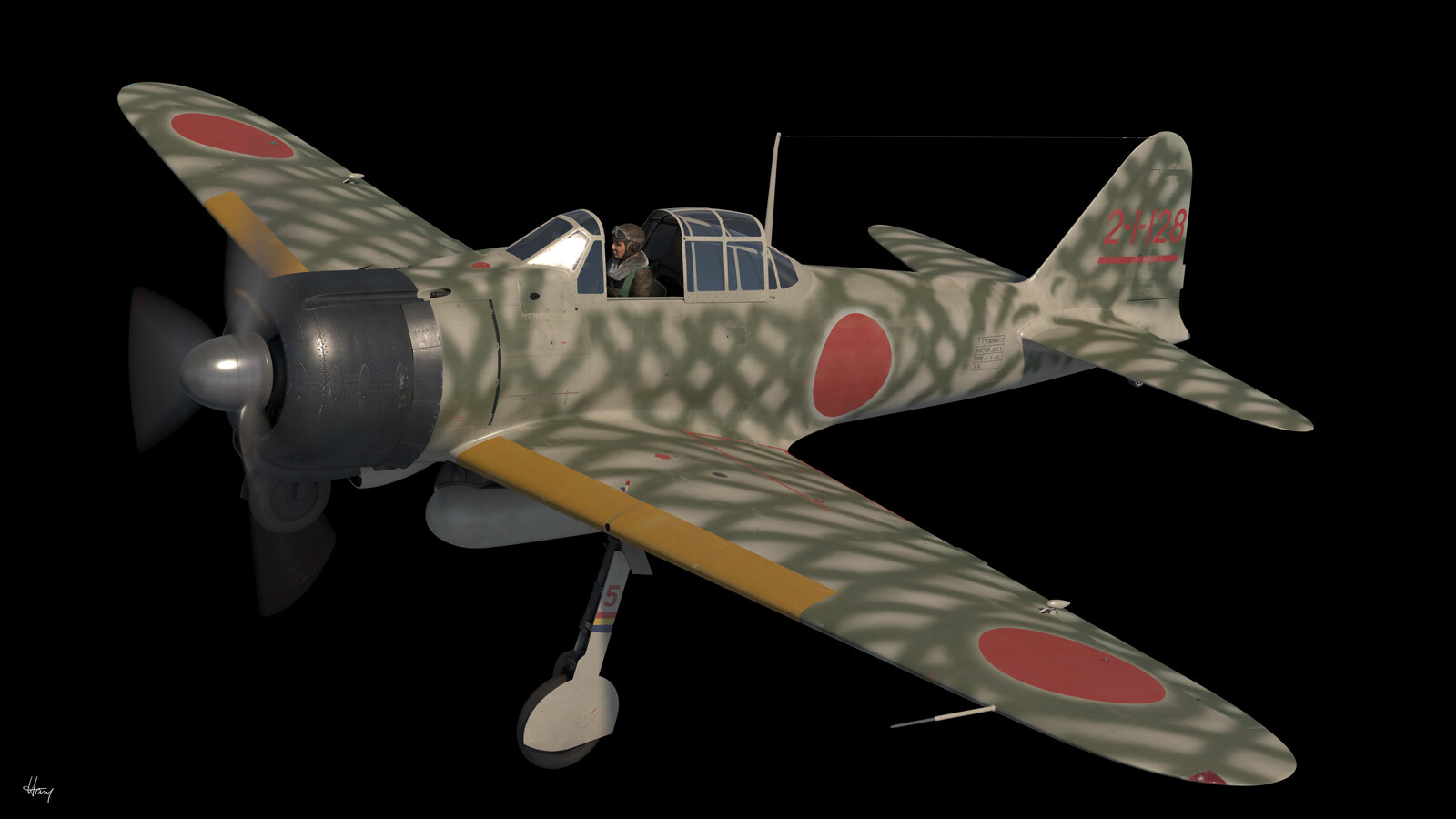 Hendrik Aviation Art - Mustang & Zero Liveries