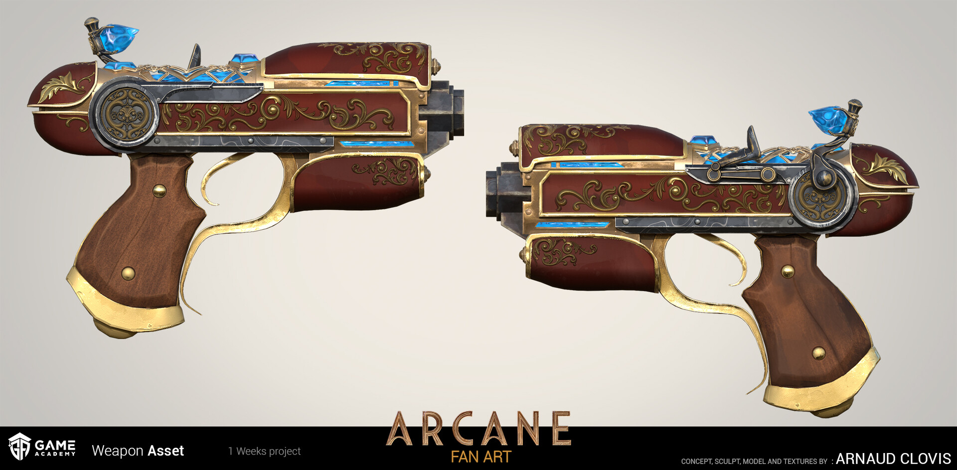 Clovis Arnaud - Weapon asset / Arcane FAN-ART
