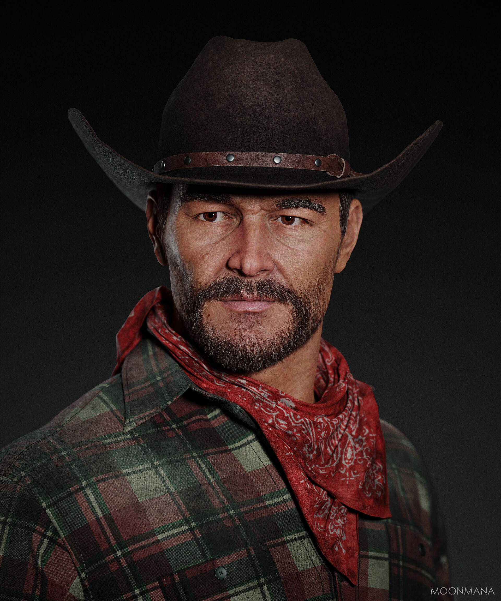 Moonmana - Cowboy: 3D artwork by Moonmana