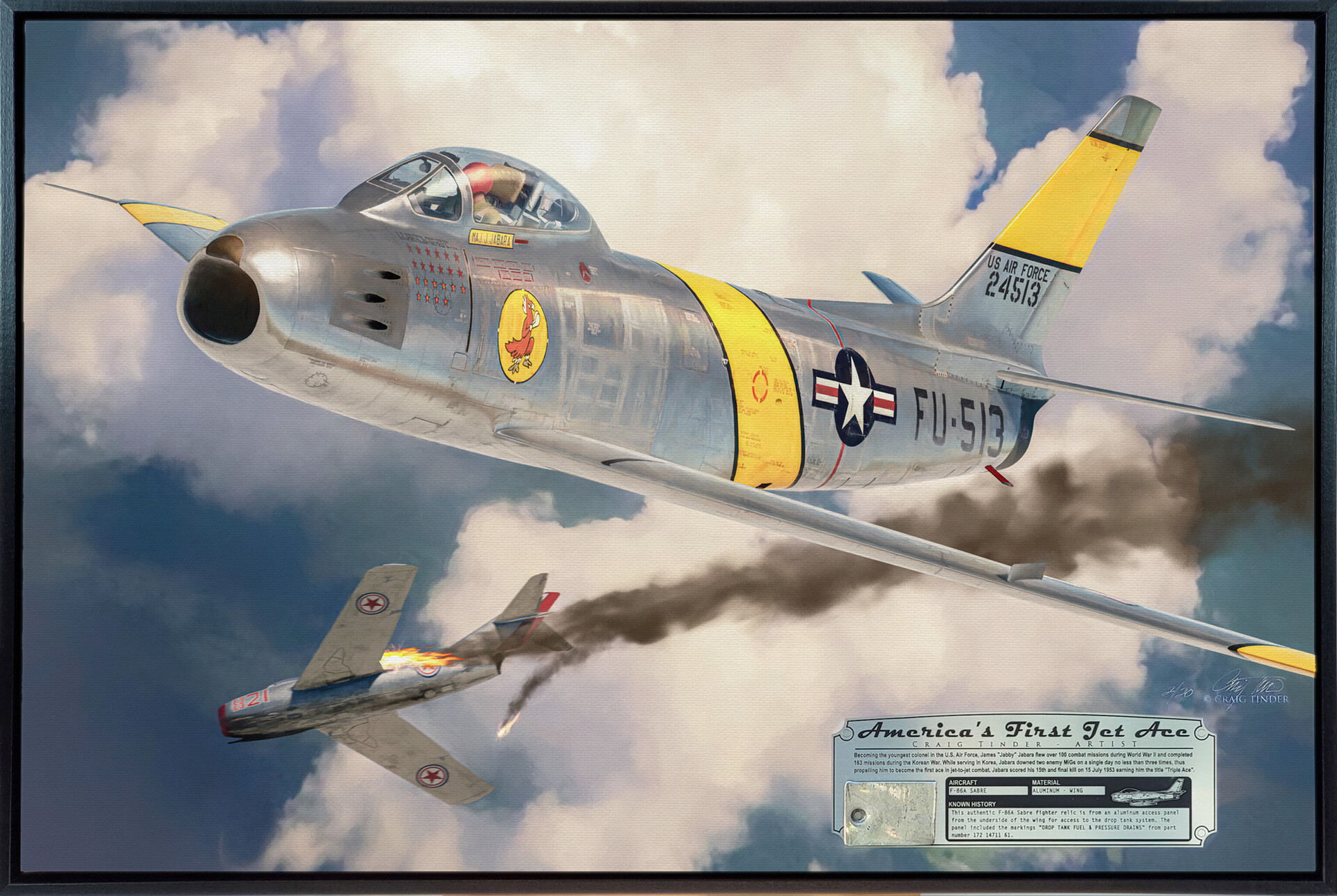 Craig Tinder - America's First Jet Ace - F-86A Sabre