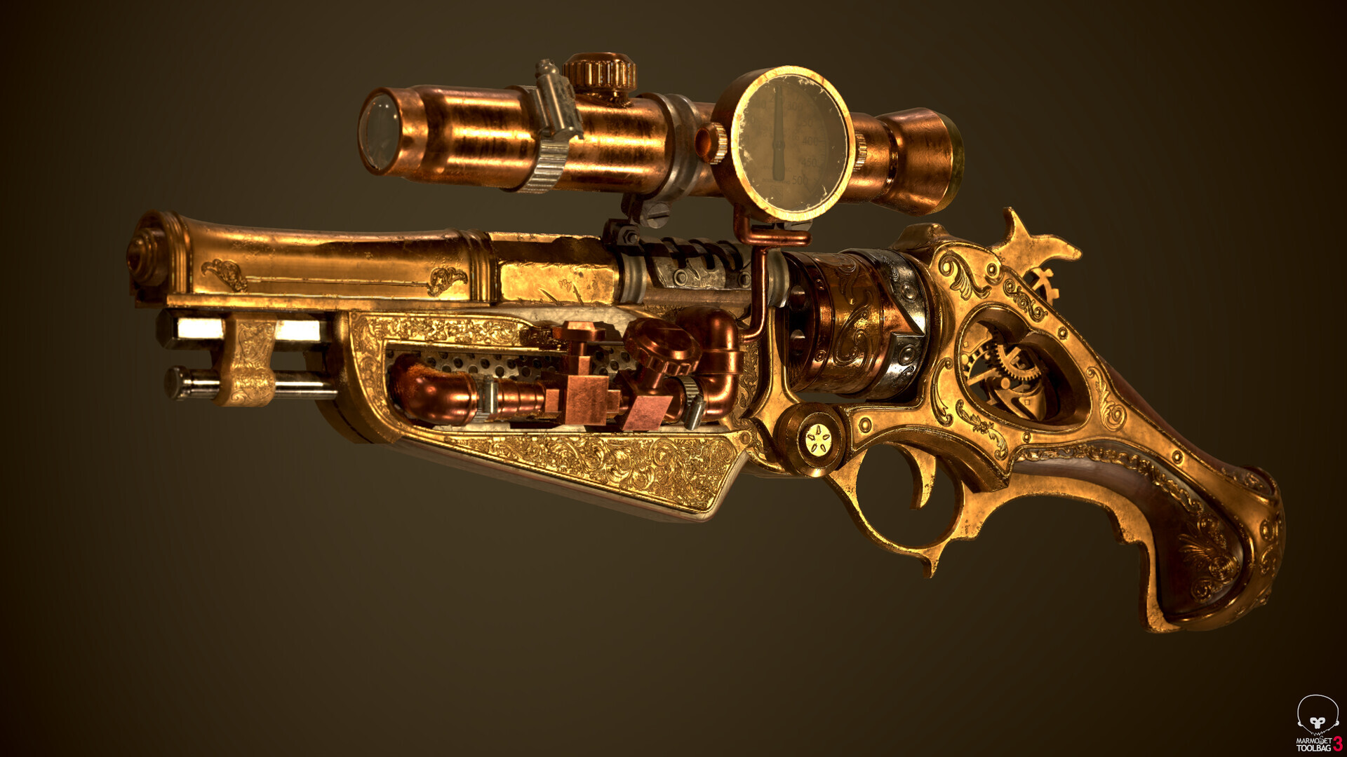 ArtStation - Steampunk Victorian Gun