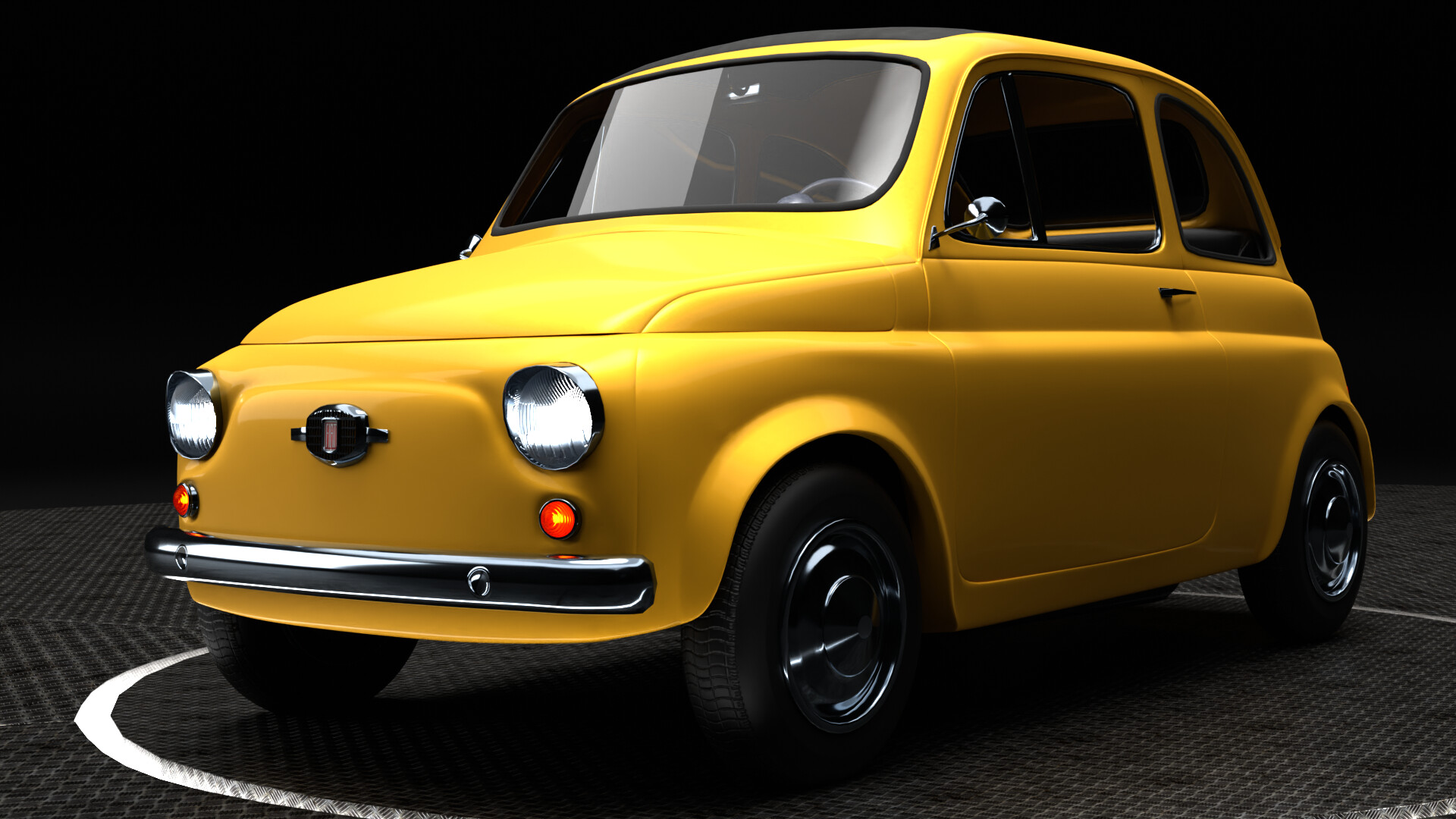 ArtStation - Fiat 500 3d model
