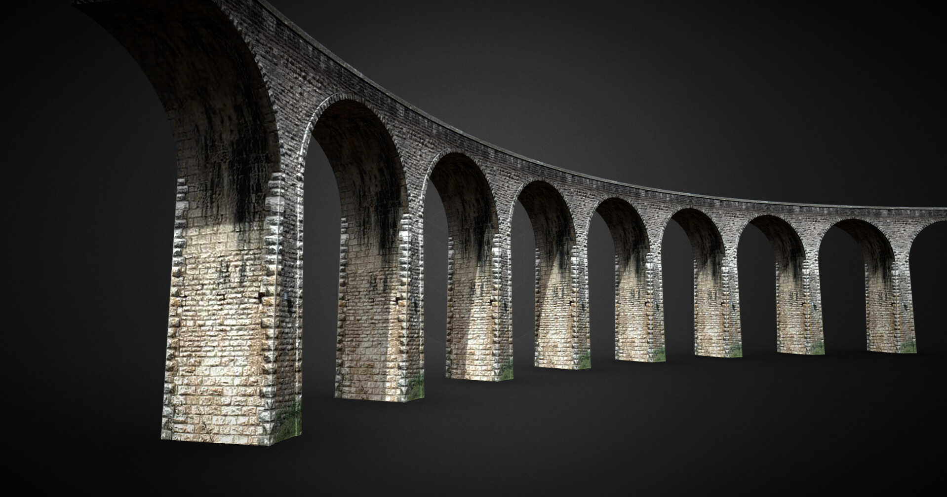 ArtStation - Manari_Stone_Curve_Bridge_3d