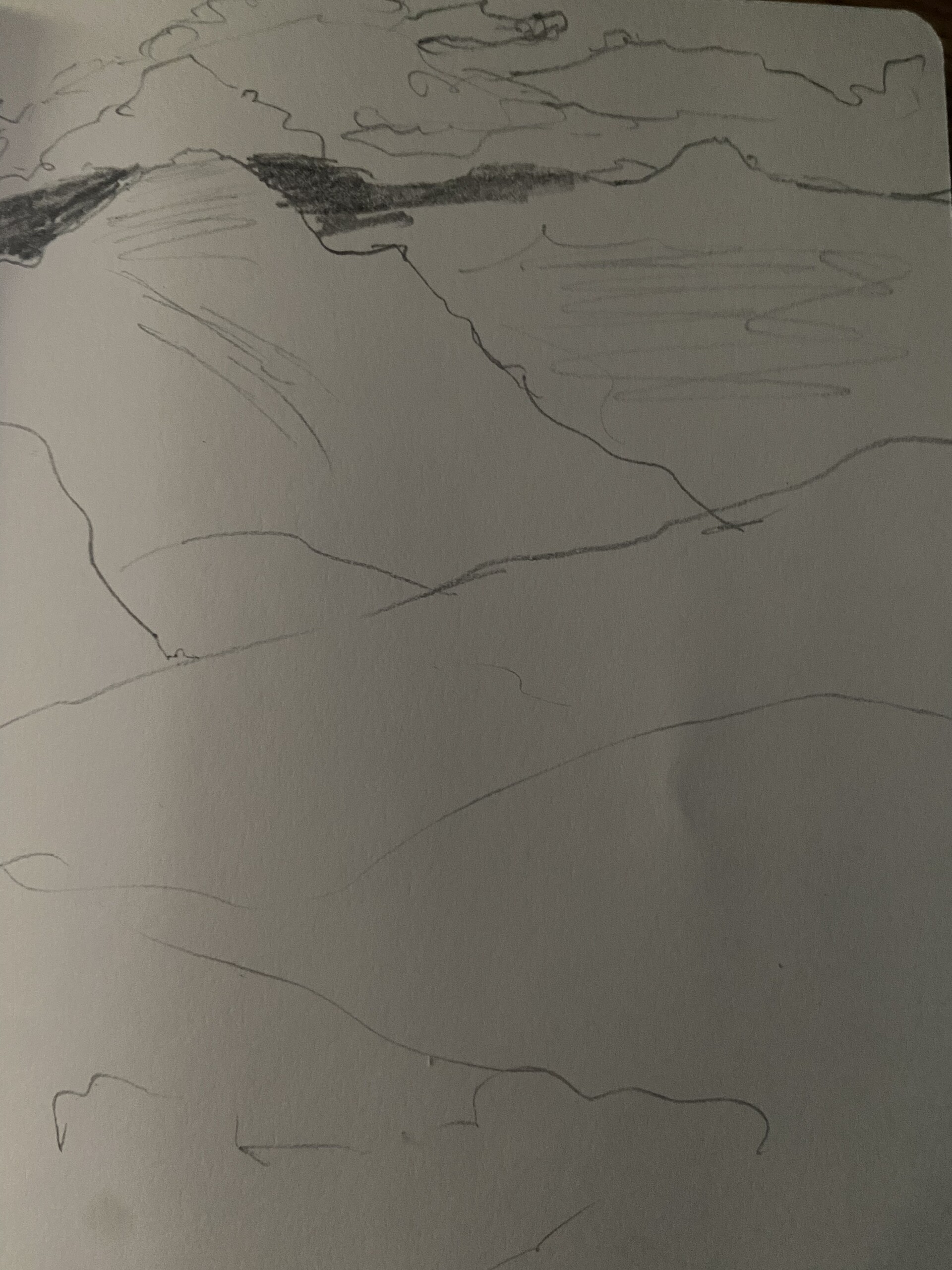 ArtStation - Light rough mountain sketch. Enjoy