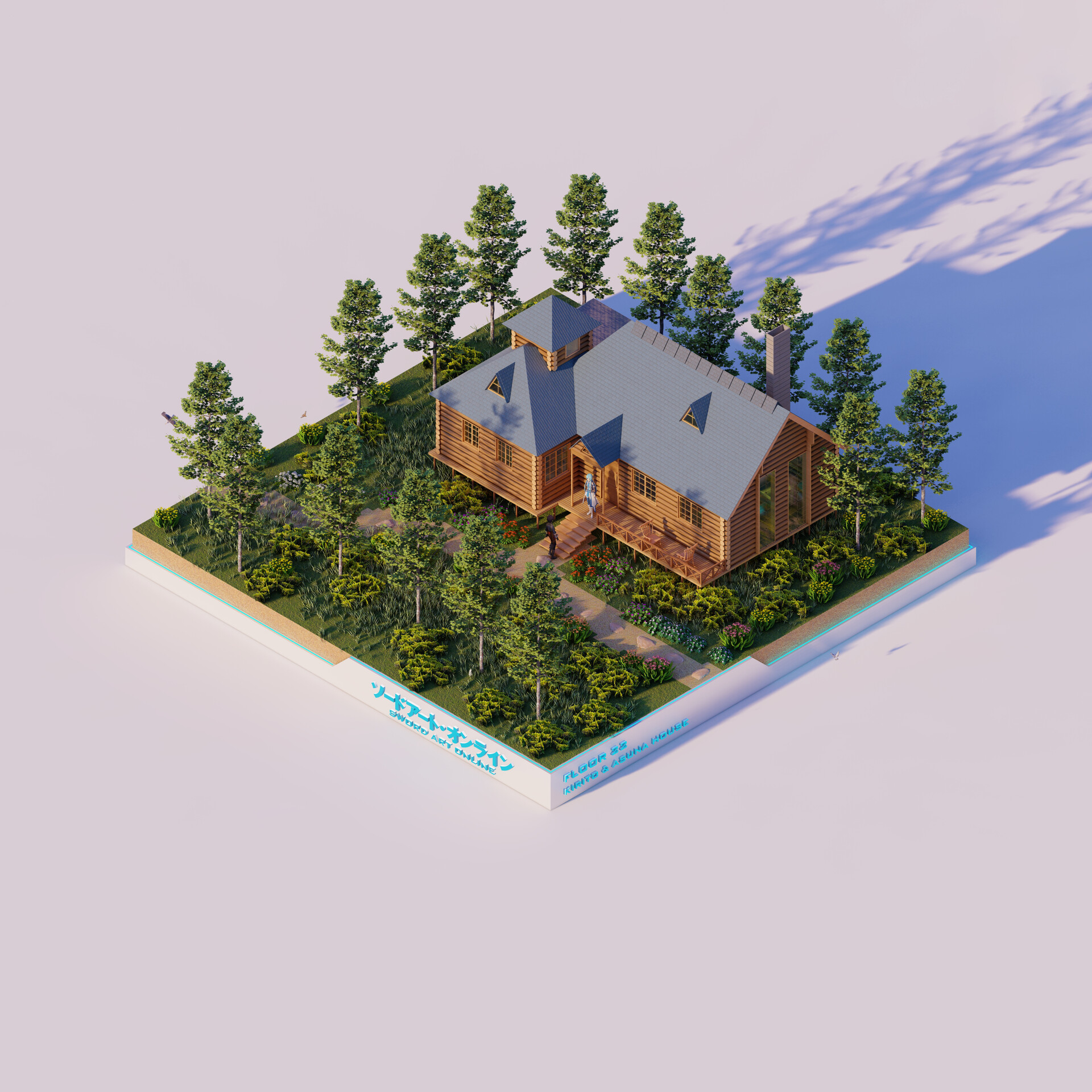 ArtStation - SAO - Forest House