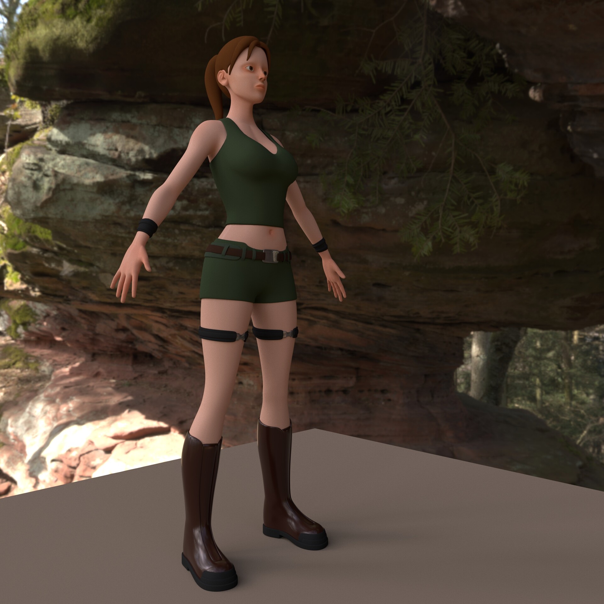 ArtStation - female character 3d model
