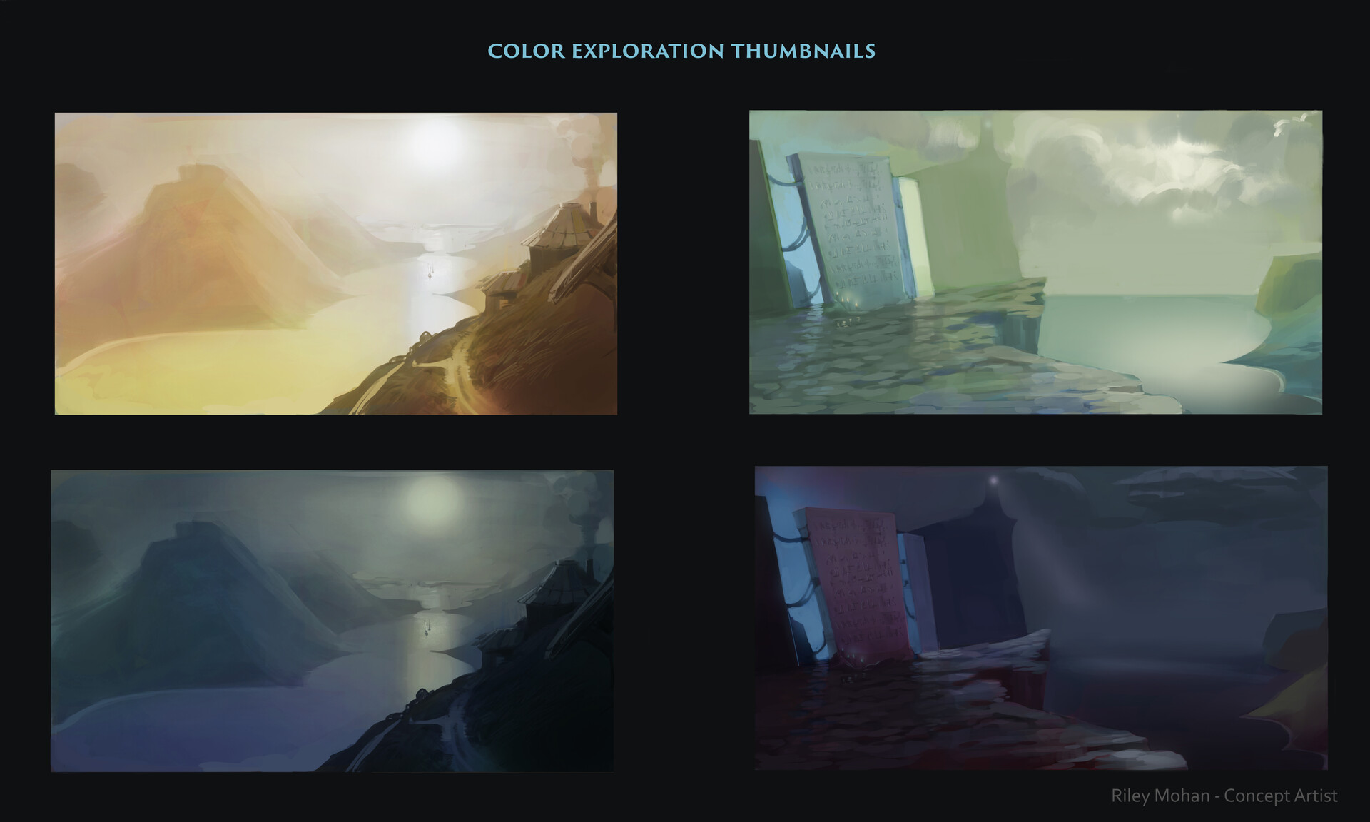 ArtStation - Environments Color Exploration