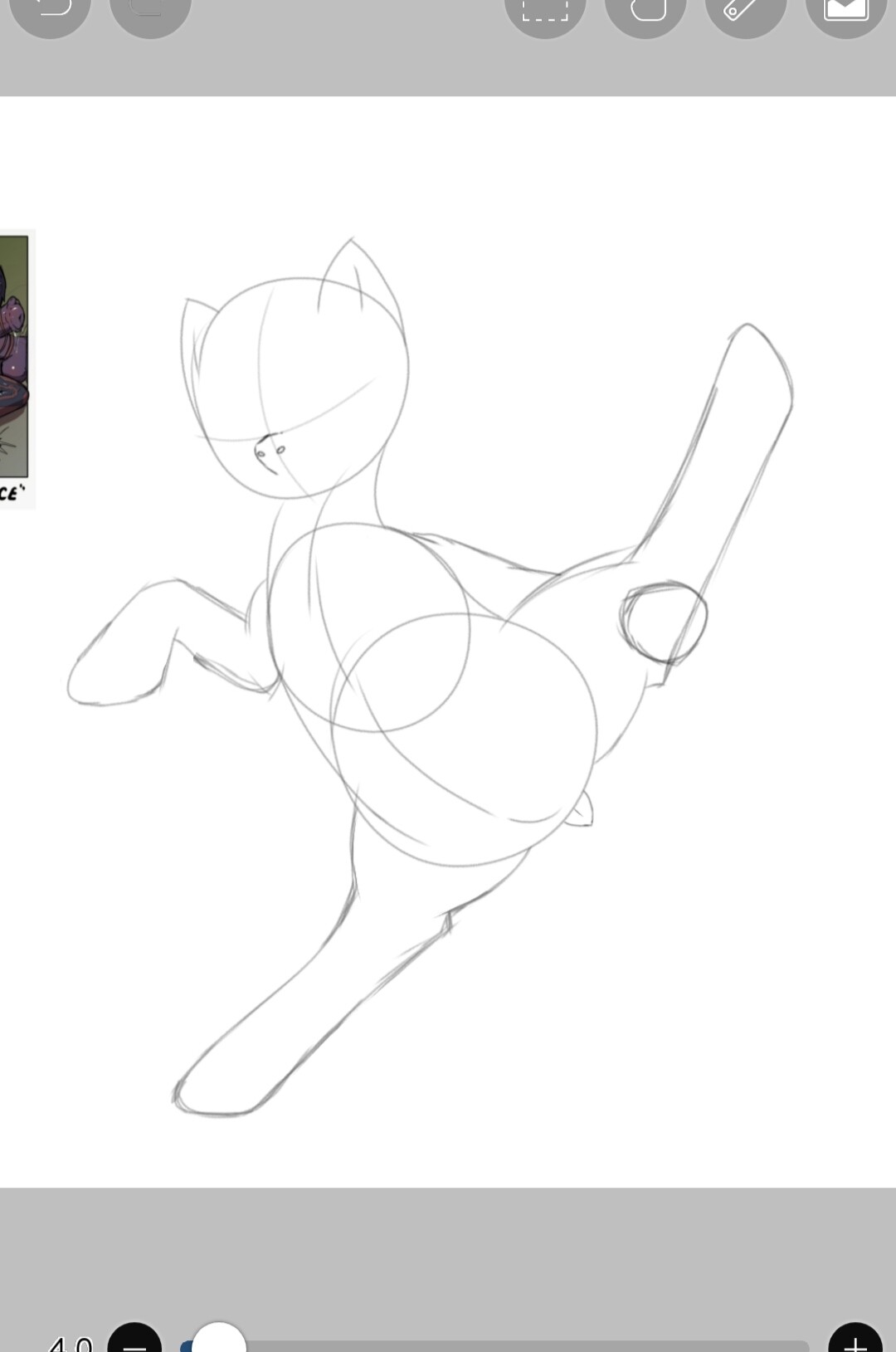 ArtStation - sketch of a pony, redrawing