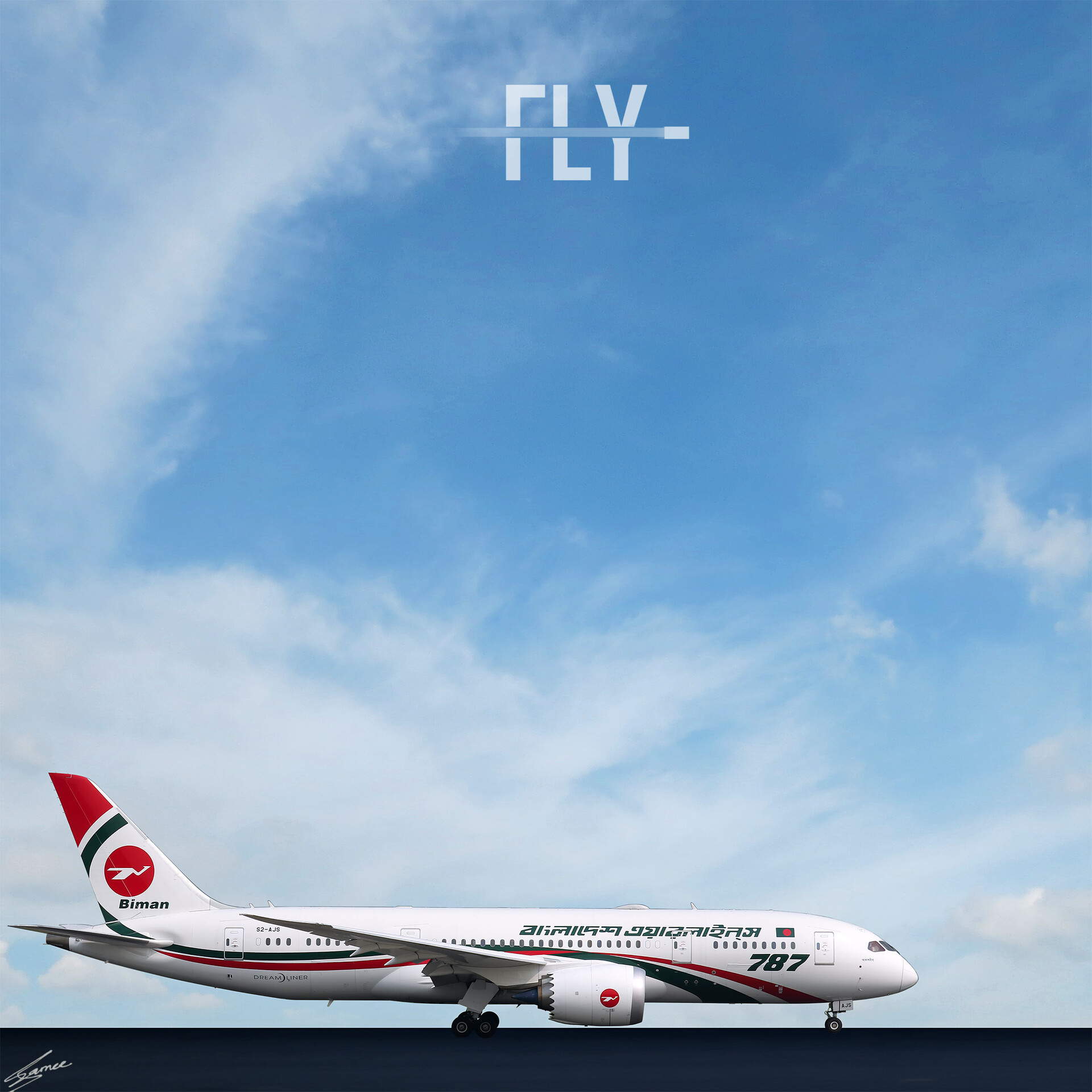 ArtStation - Biman Bangladesh Airlines B788