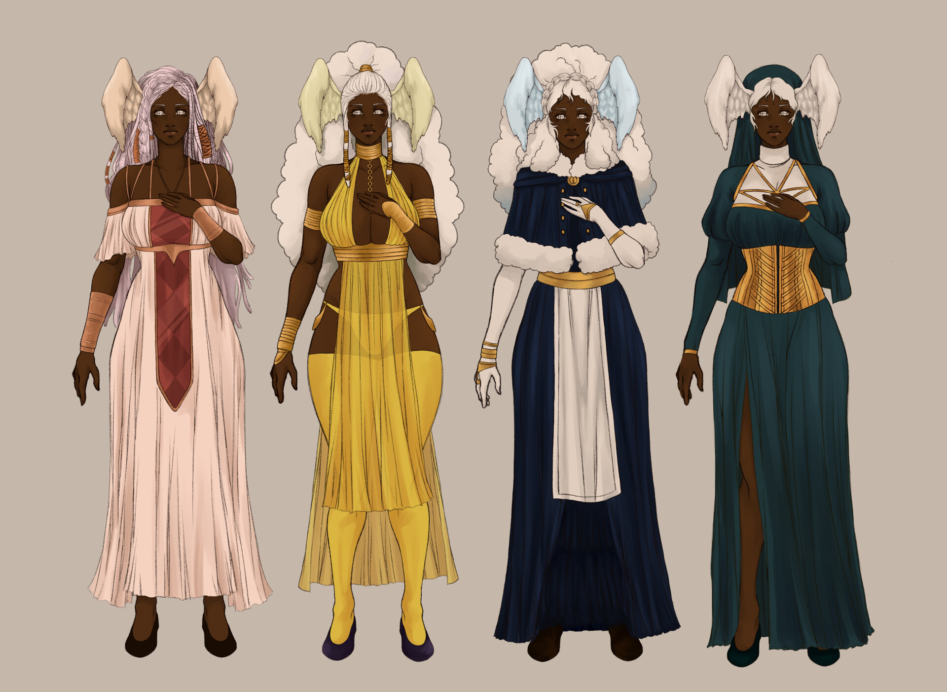 ArtStation - Goddess Alomi Outfit Concept