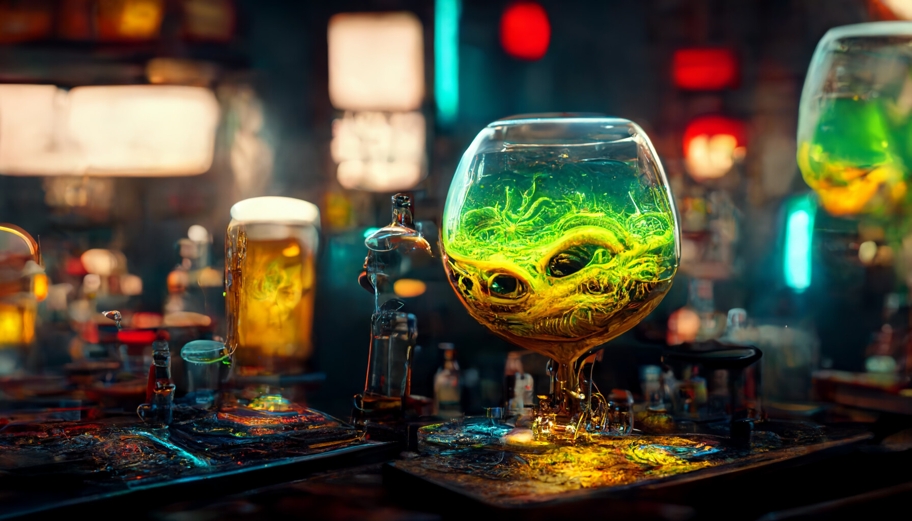 ArtStation - Alien Bar