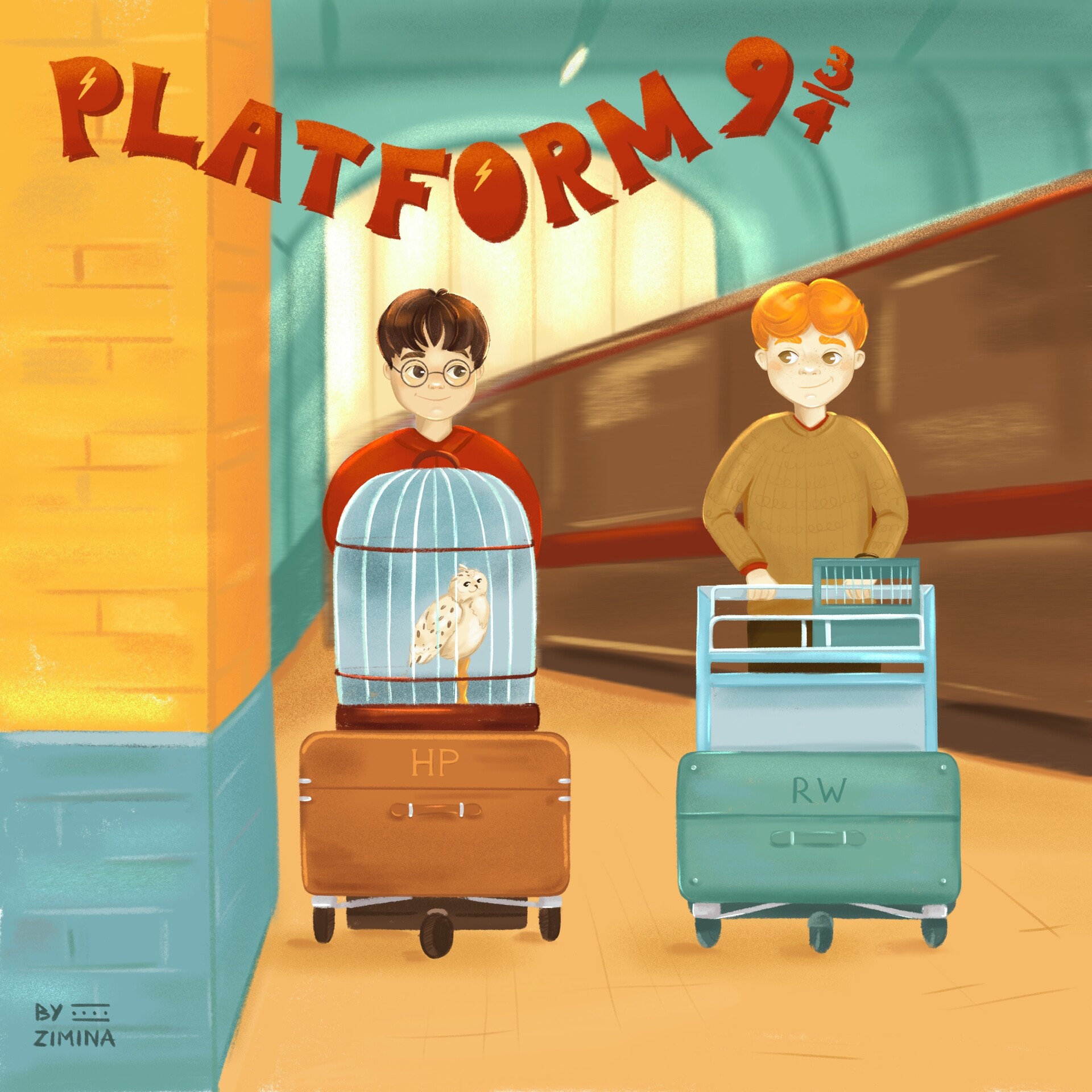 ArtStation - Illustration for Harry Potter challenge