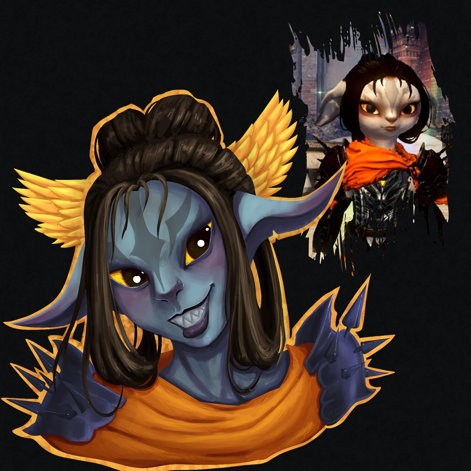 ArtStation - GW2 Warrior Portrait [my OC]