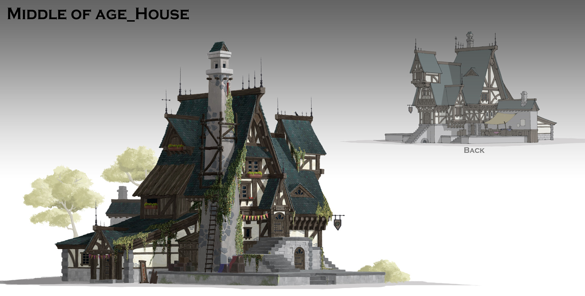 ArtStation - Medieval private house
