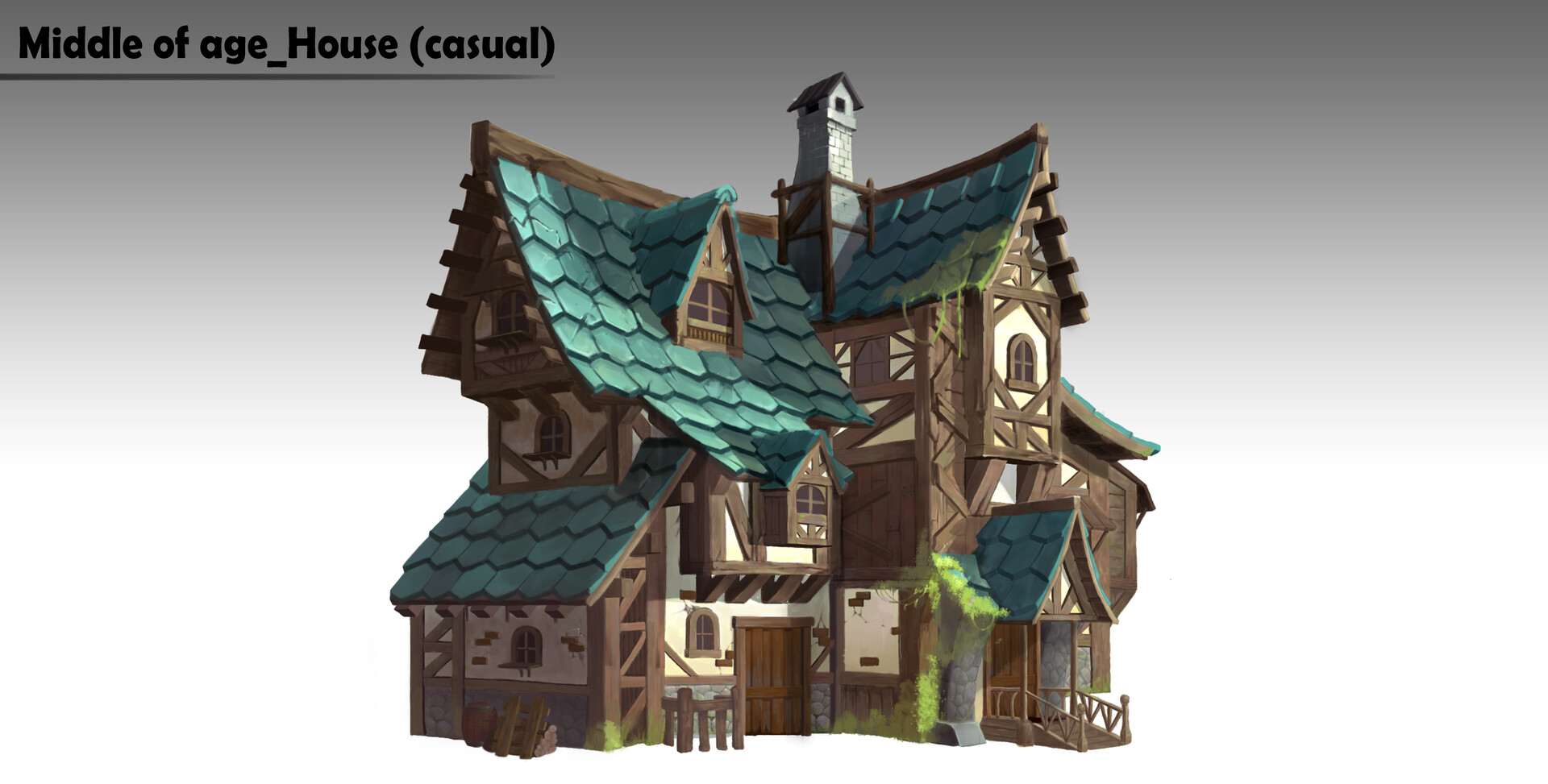 ArtStation - Casual medieval private house