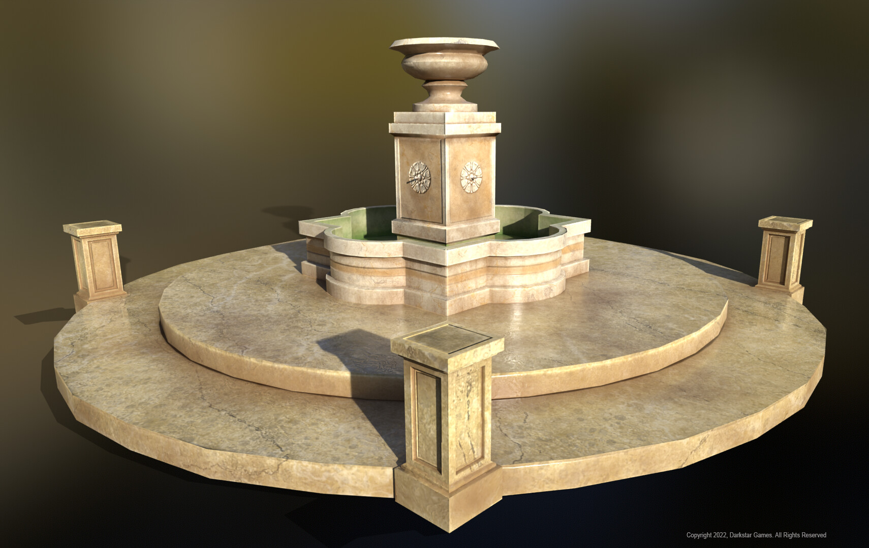 ArtStation - Neighborhood Fountain