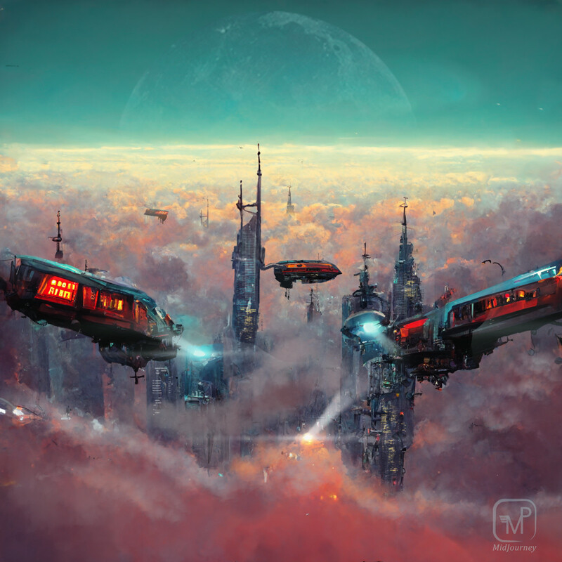 ArtStation - Cyberpunk Sky City