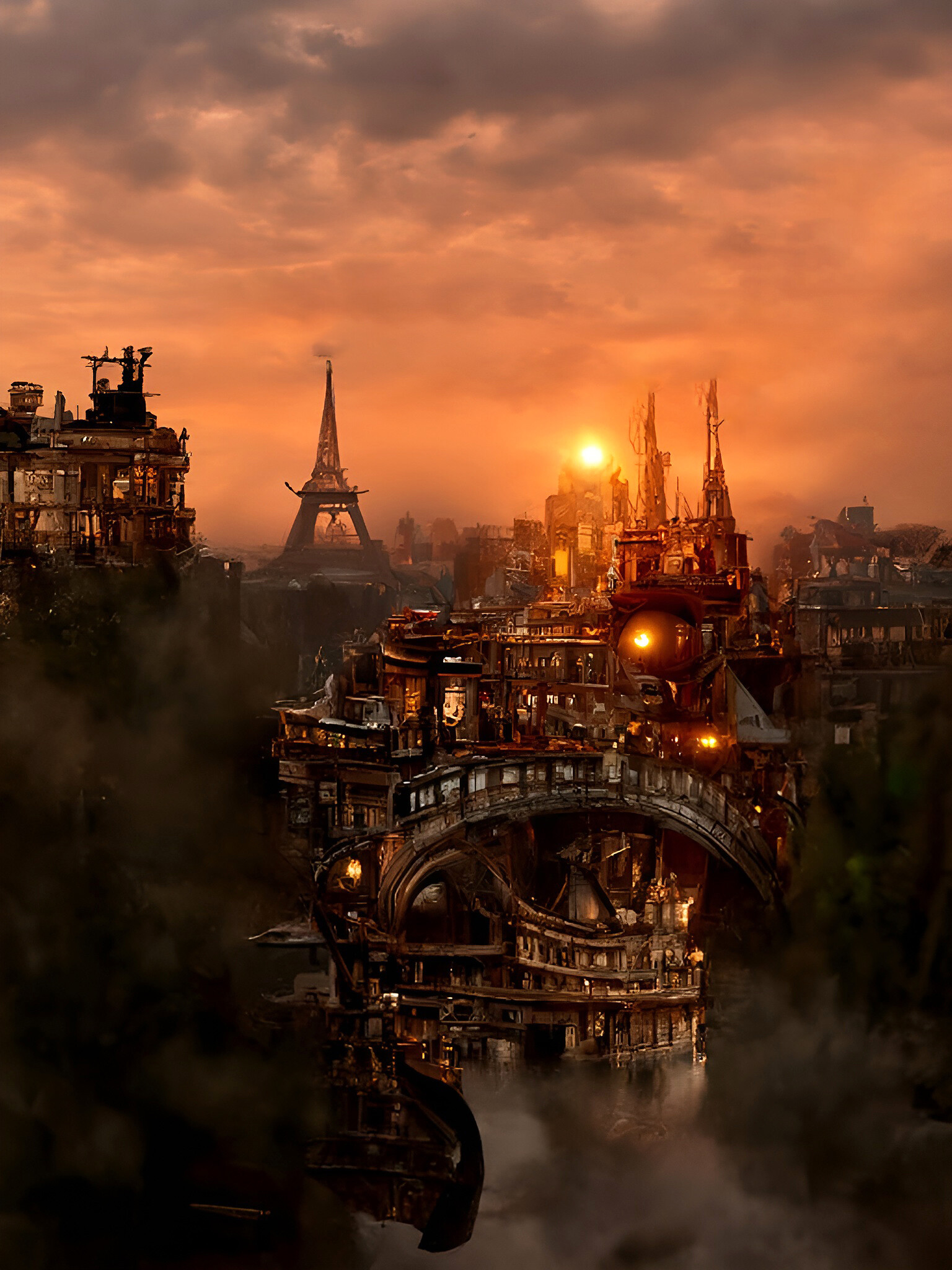ArtStation - Paris, steampunk city