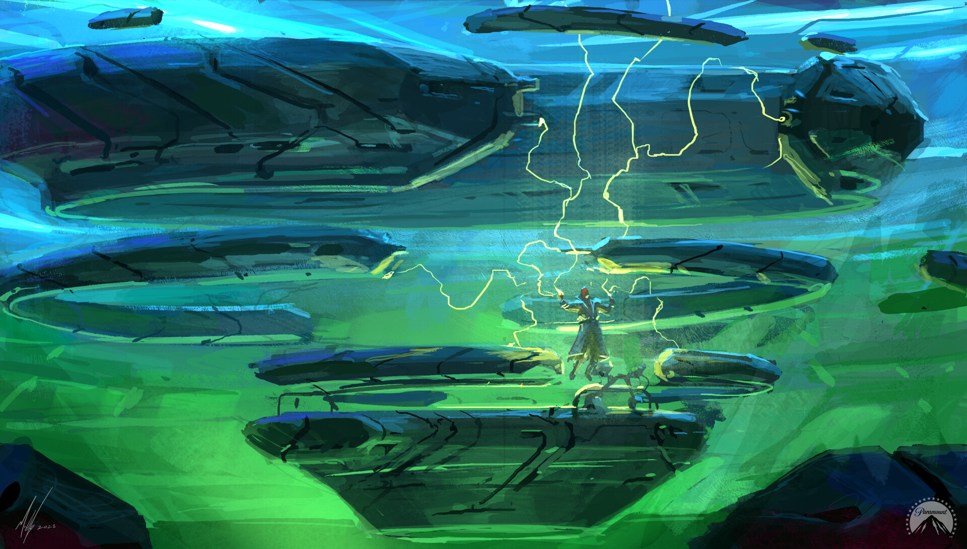 Michal Kus - Sonic 2 - Robotnik Mech Head Interior Sketches