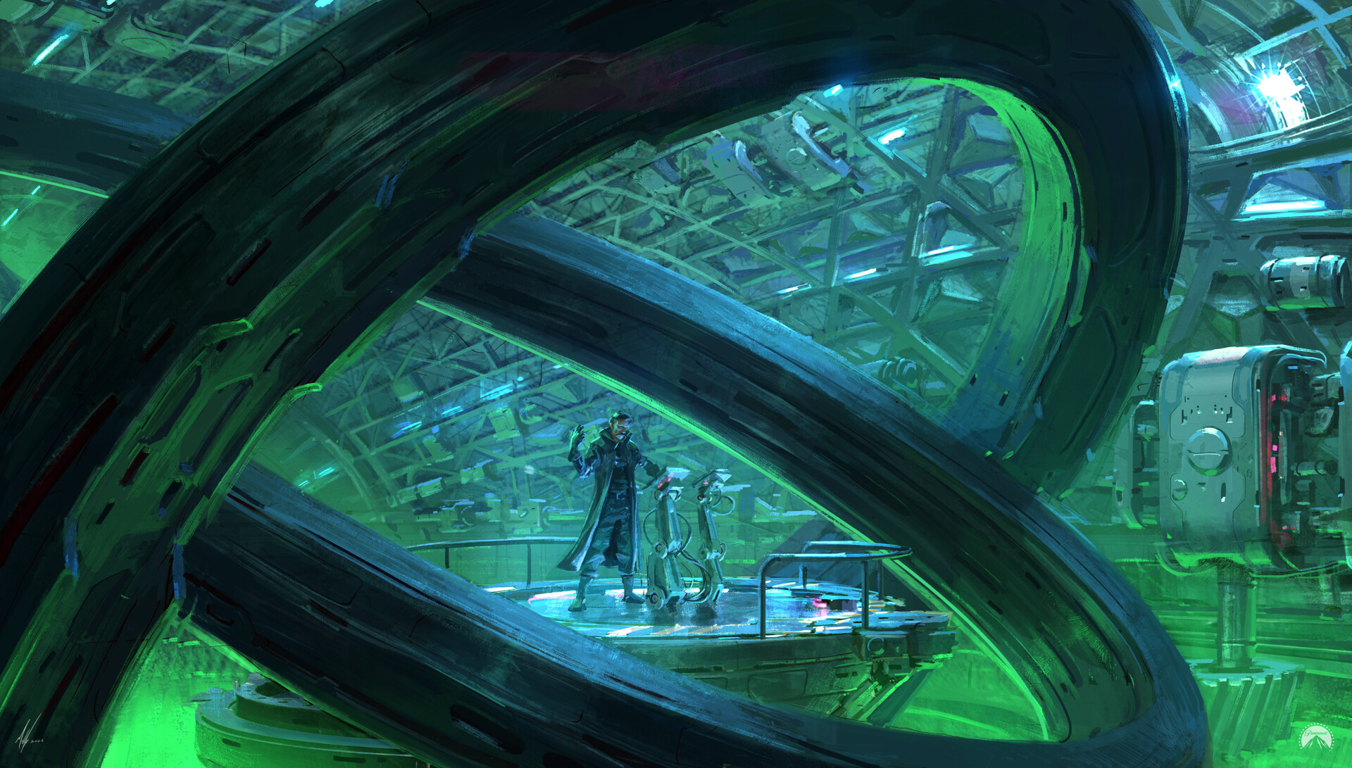 Michal Kus - Sonic 2 - Robotnik Mech Head Interior Sketches