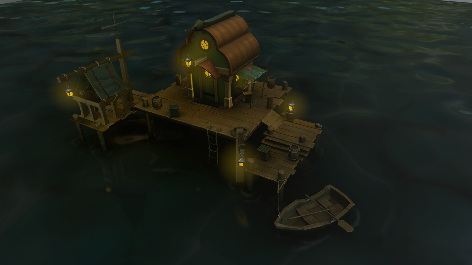 ArtStation - 3D STYLIZED SEA WATCH TOWER