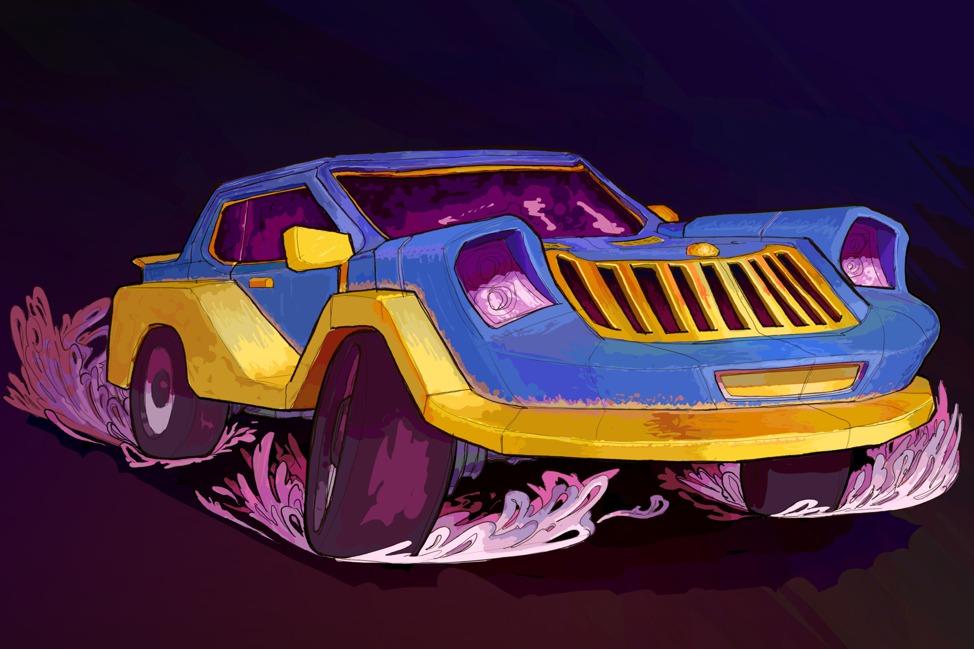 ArtStation - Car for the intro of the game!