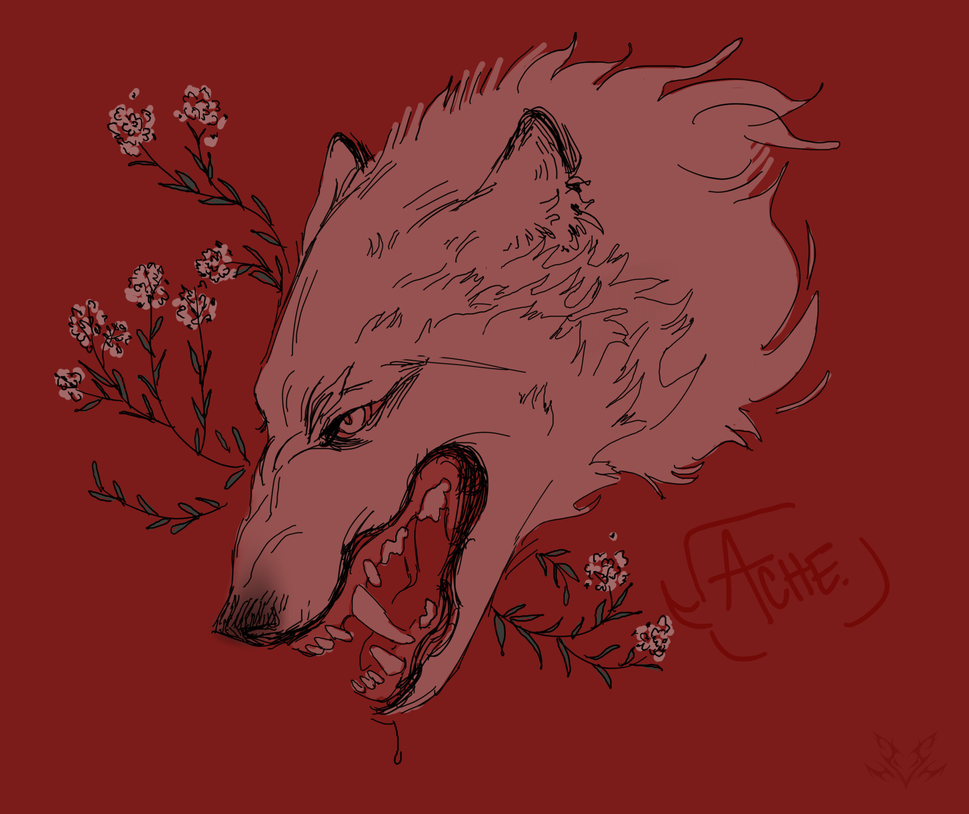 wolf vent art