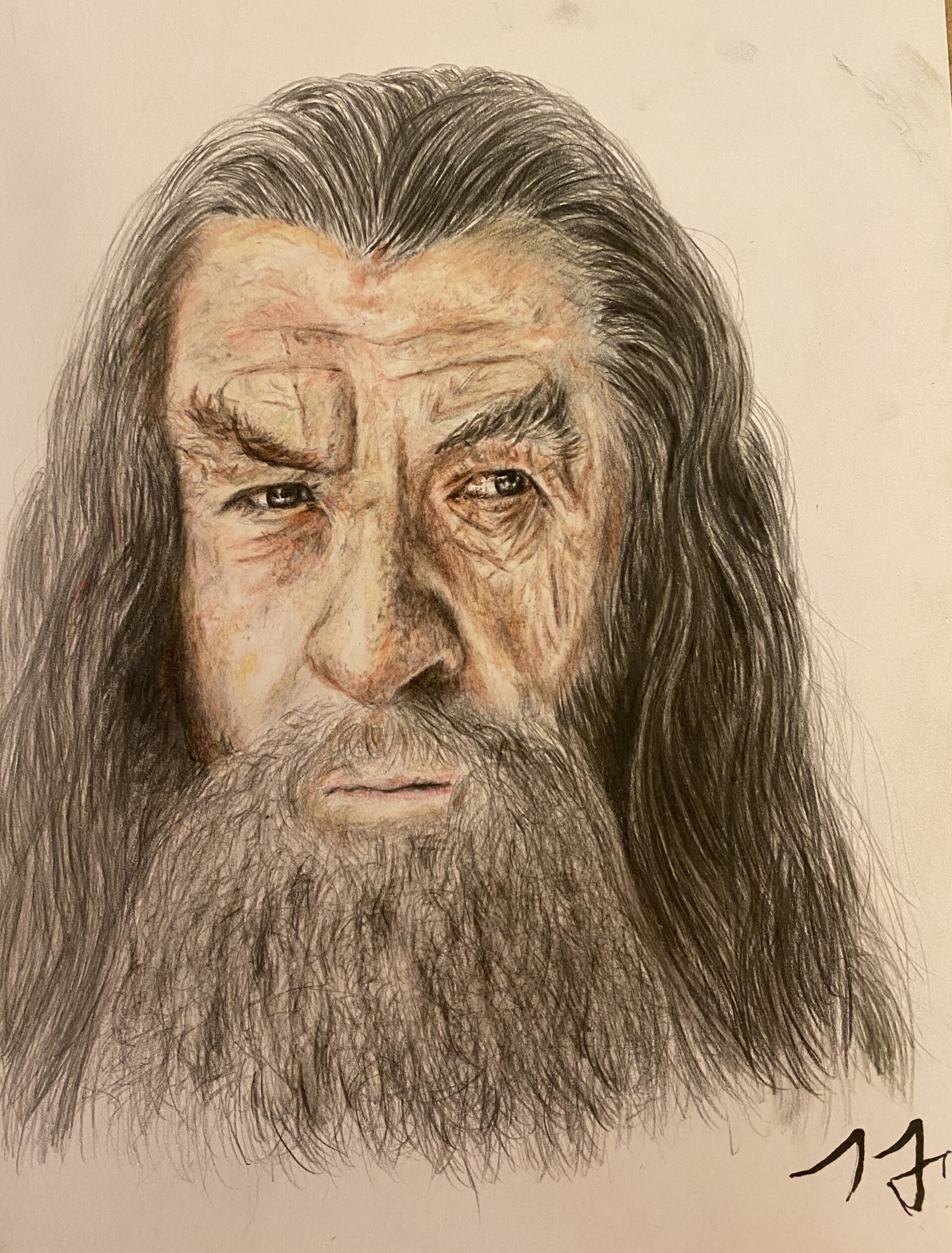 ArtStation - Gandalf Pencil Drawing