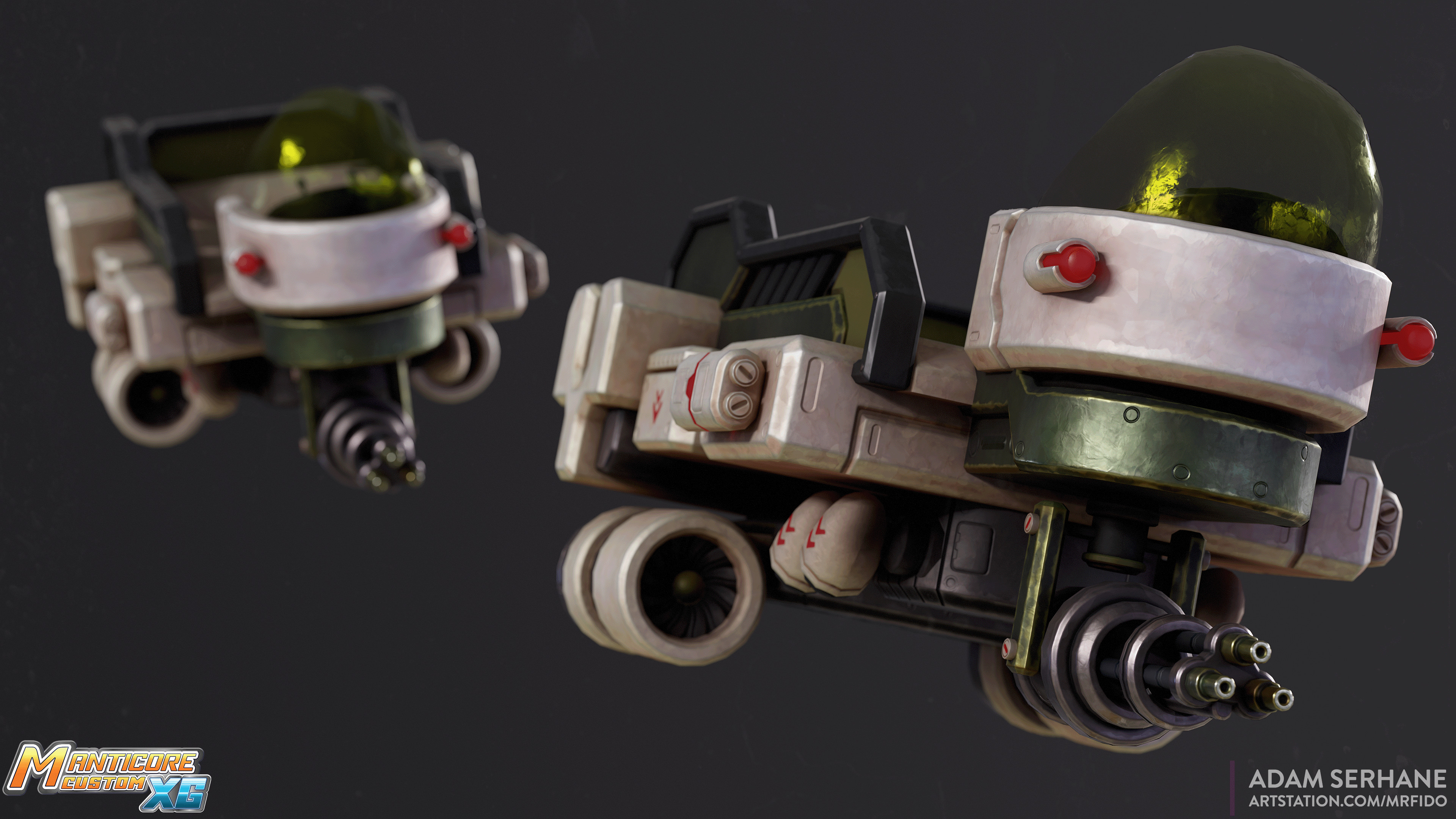 Adam Serhane - Reptoid Dropship - Manticore