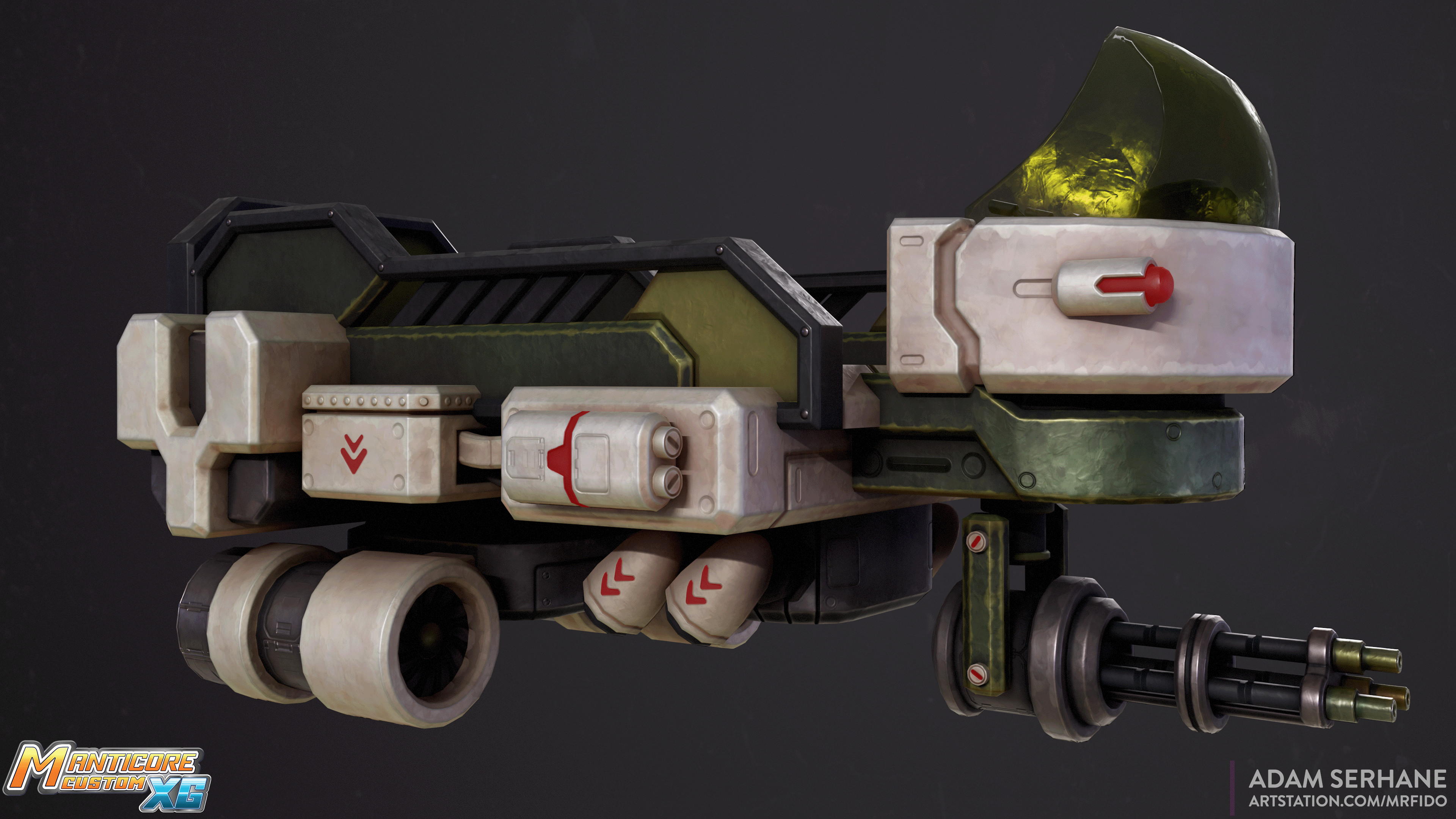 Adam Serhane - Reptoid Dropship - Manticore