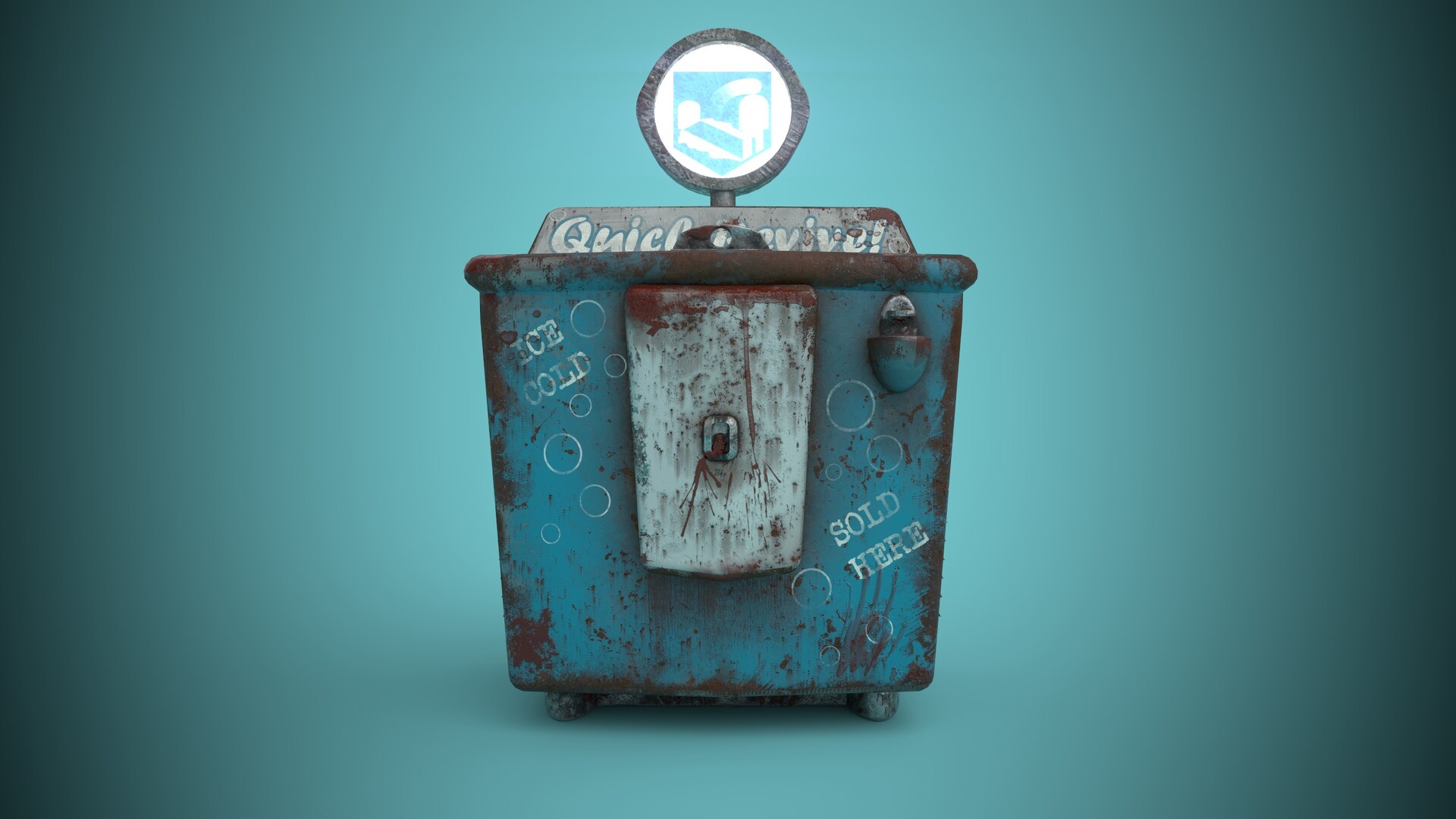 ArtStation - Quick Revive perk machine prop fan