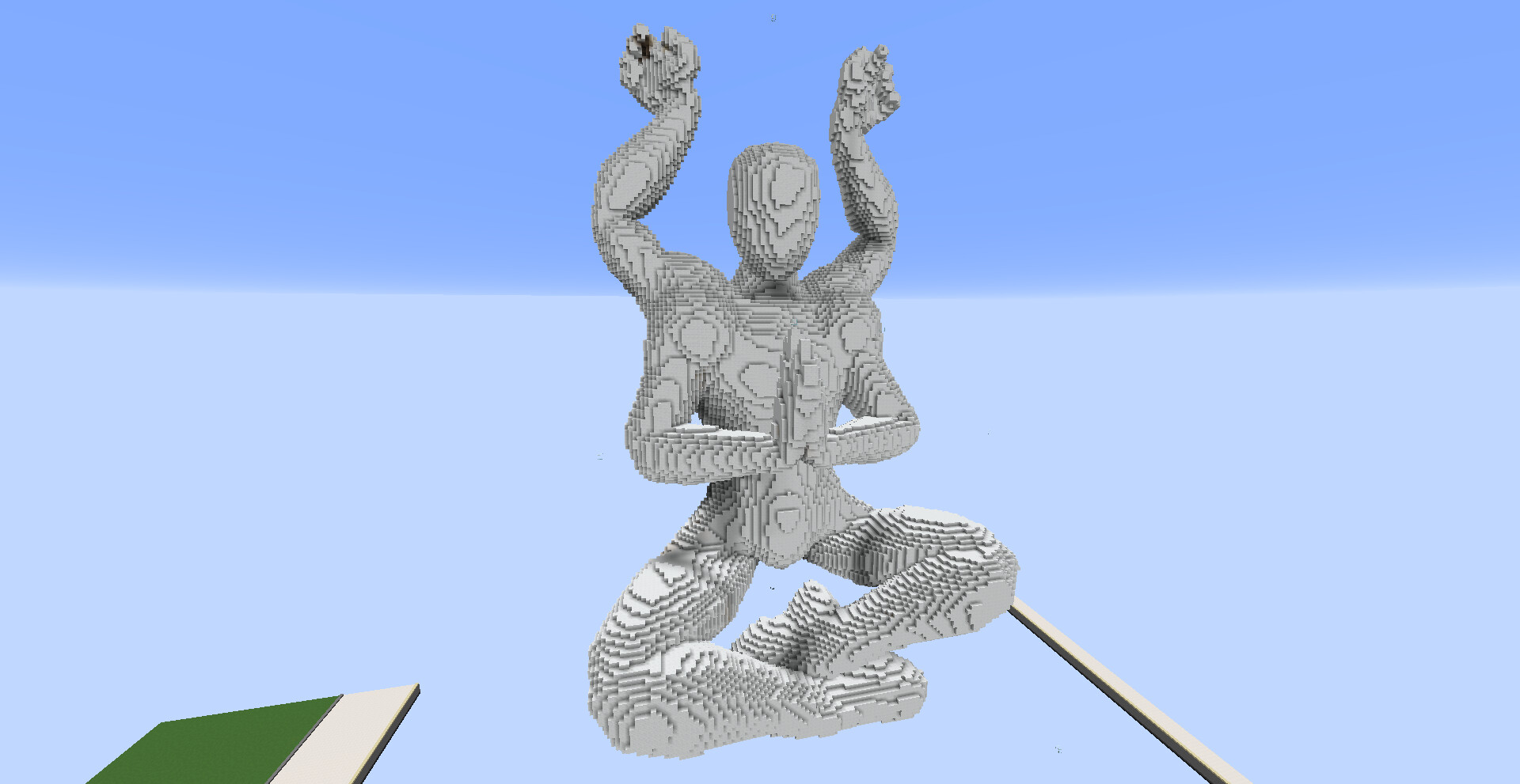 Count Jonathize - Minecraft competition - Statue - God in prayer