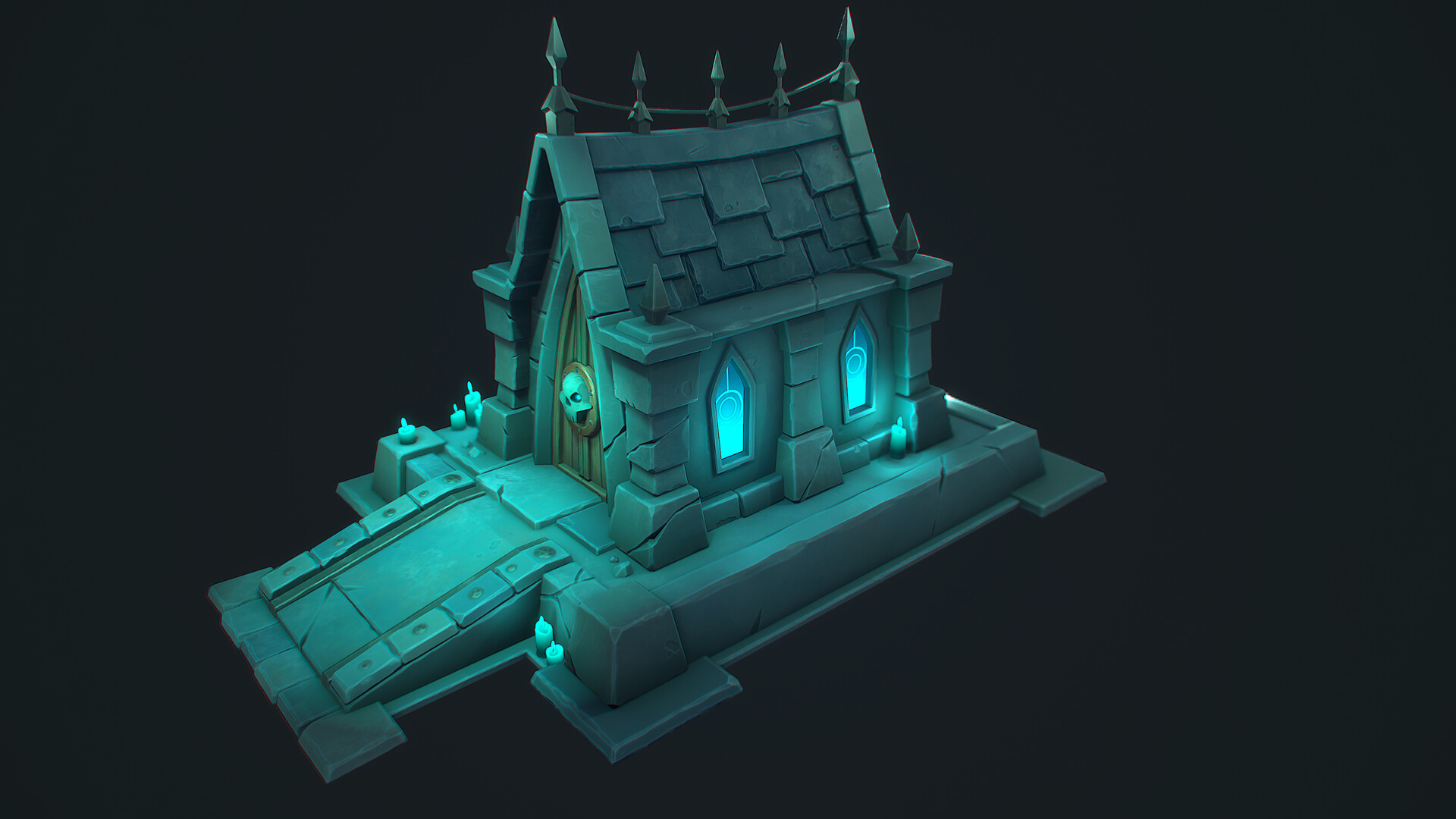 Jacob Brown - Stylized crypt-game prop