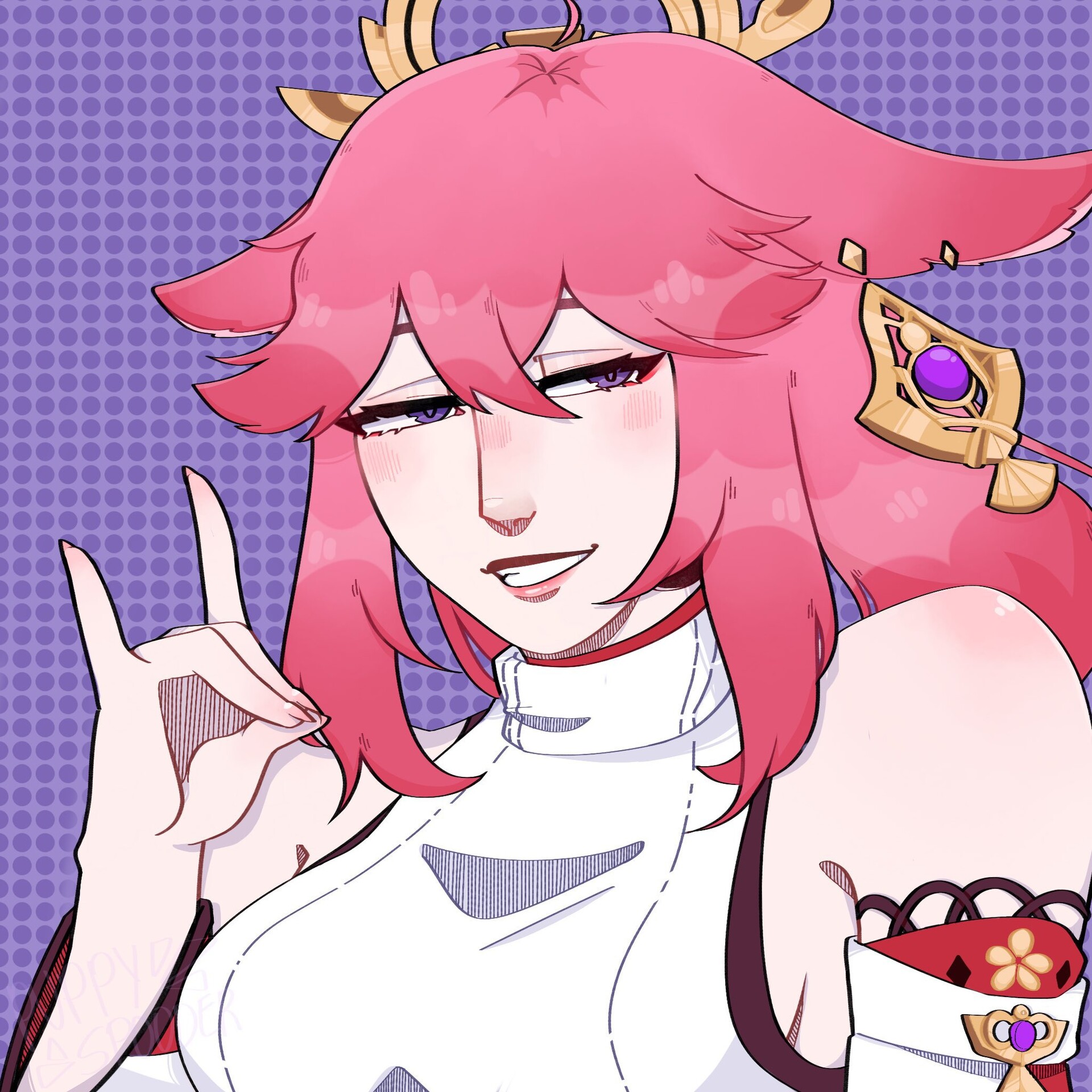 ArtStation - Yae Miko from Genshin Impact