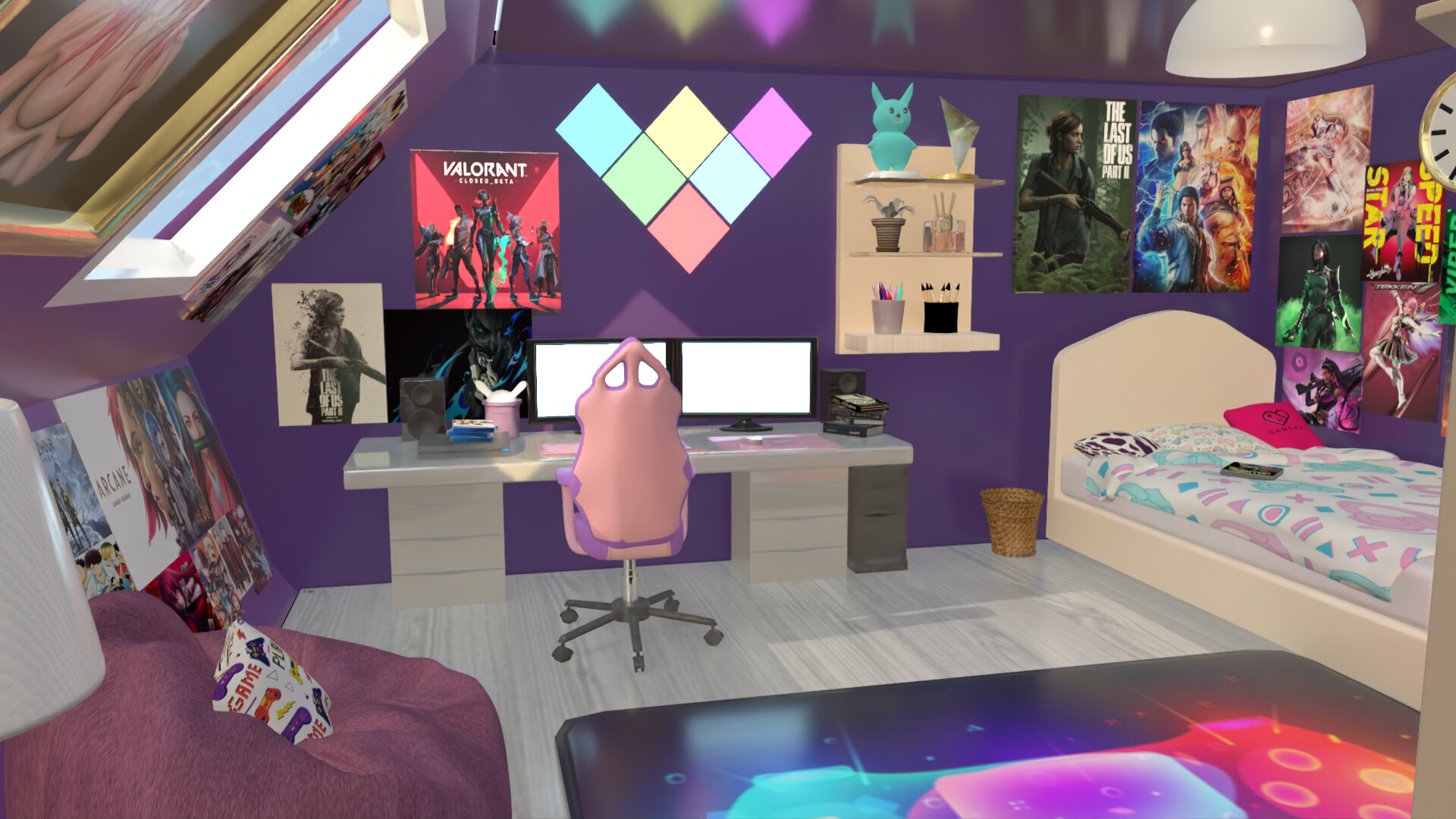 Krisha Jhal Enriquez - Gaming Girl Room