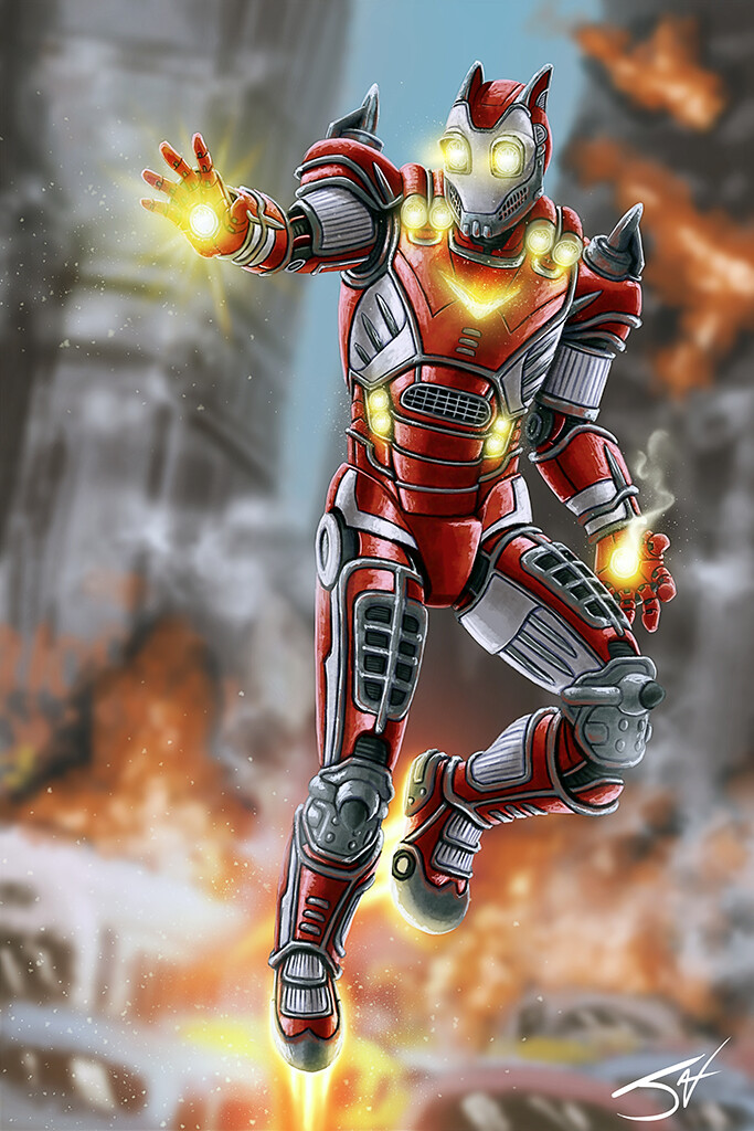 ArtStation - Atompunk Iron Man