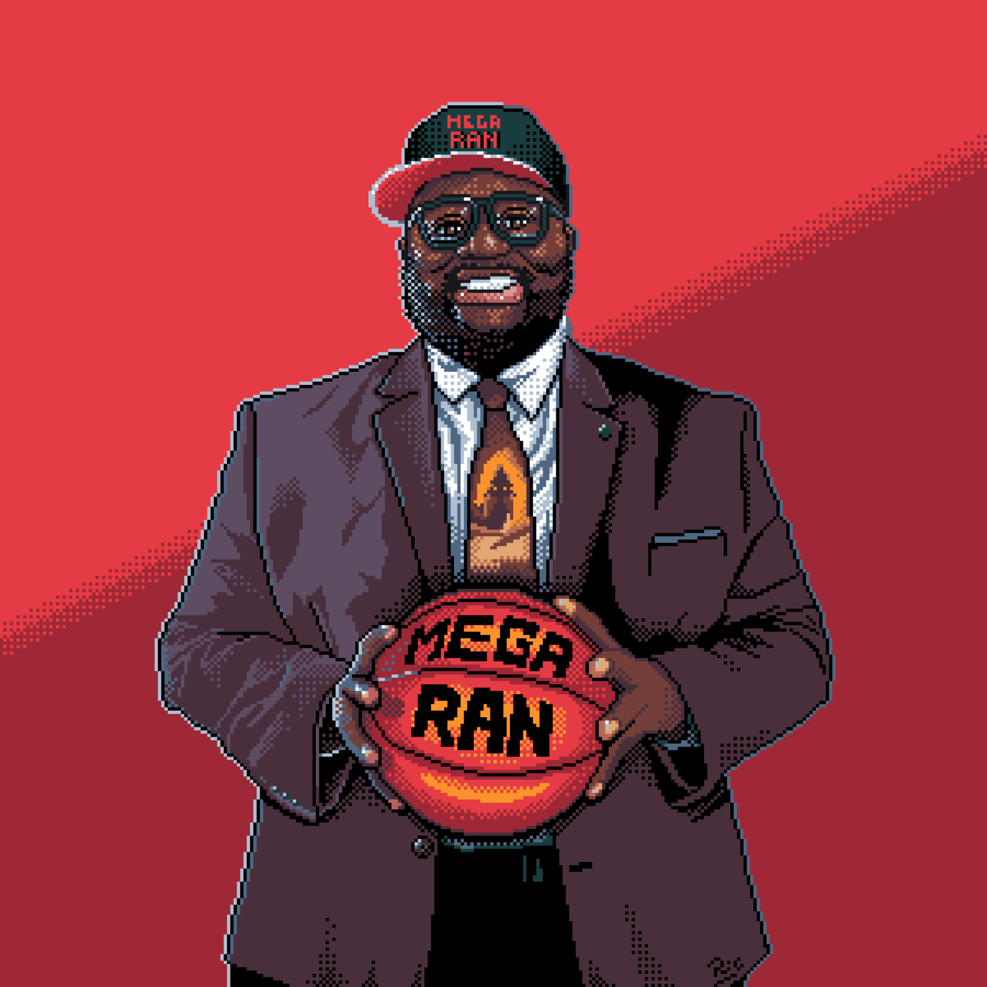 ArtStation - Mega Ran Pixel Portrait commission