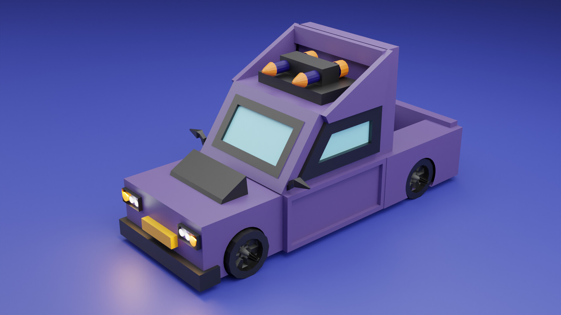 ArtStation - Low Poly Car Model