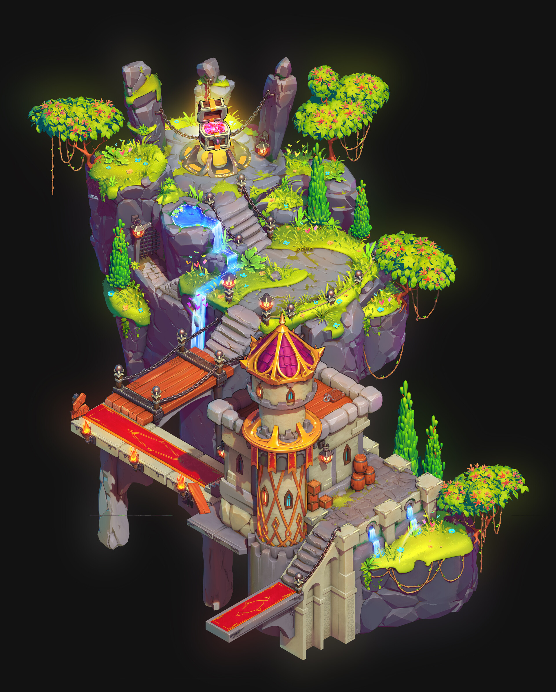 ArtStation - Island concept. Game art.