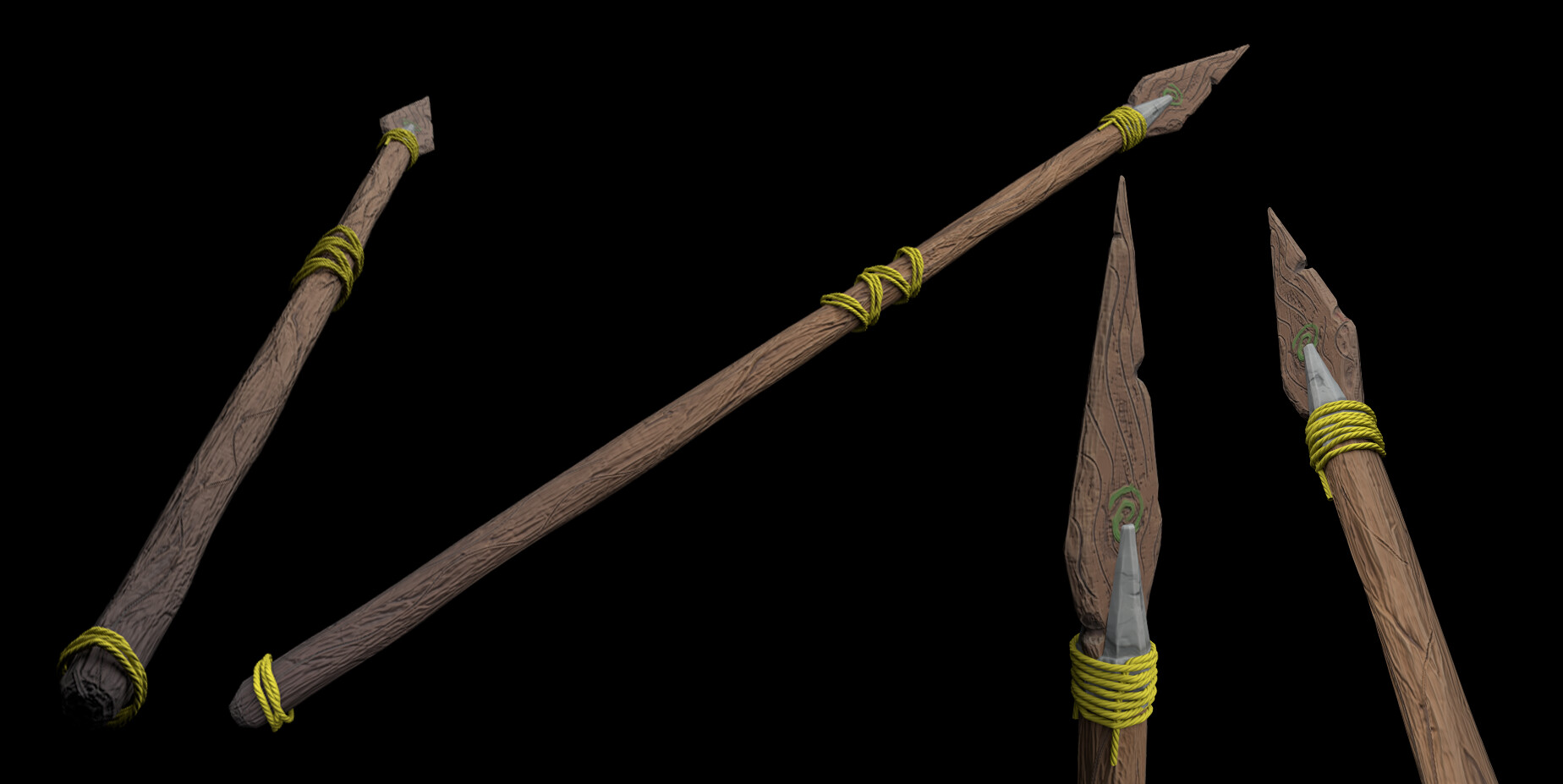 Matt Ciavarella - Stylized Wooden Long Spear V.2