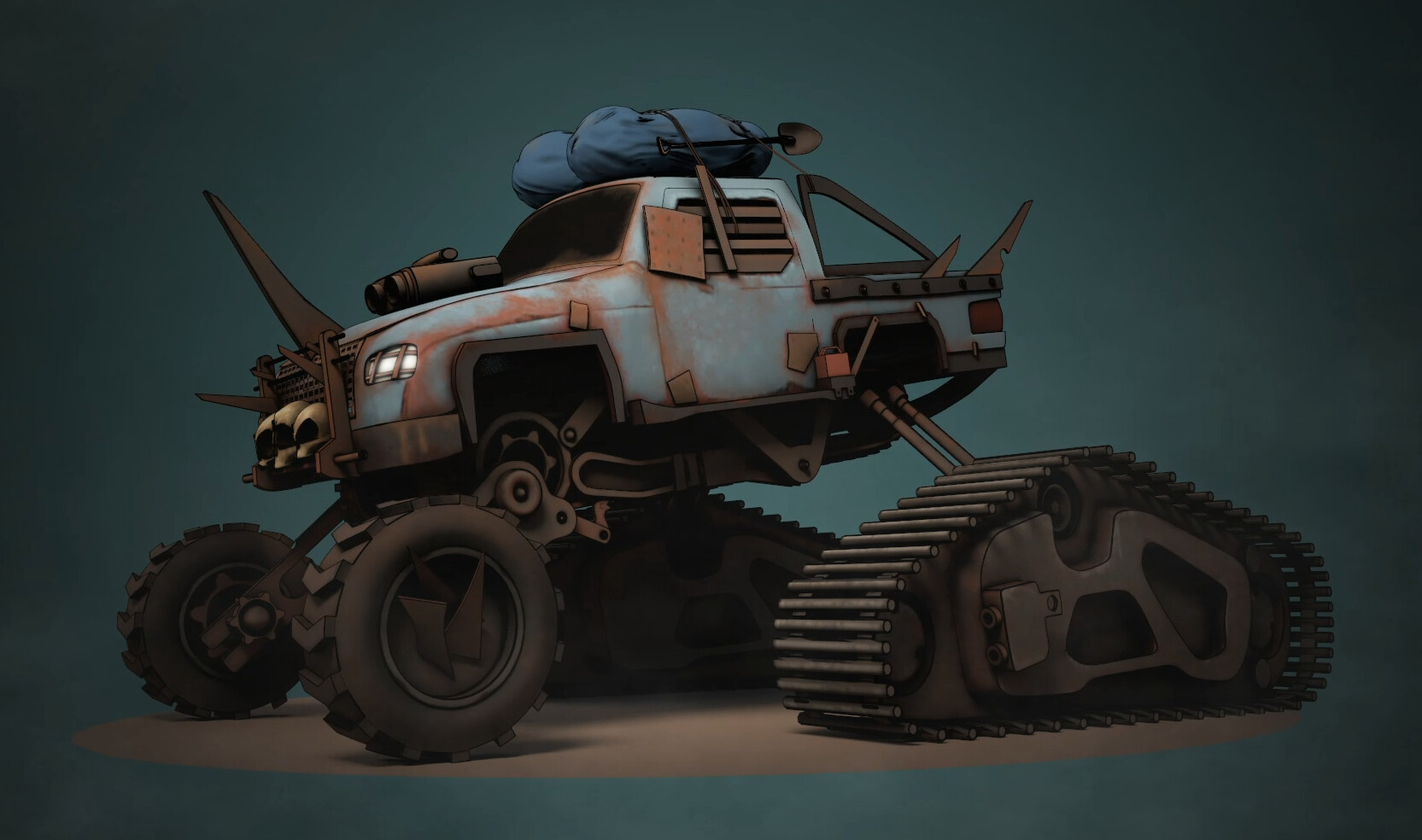 ArtStation - Wasteland vehicle