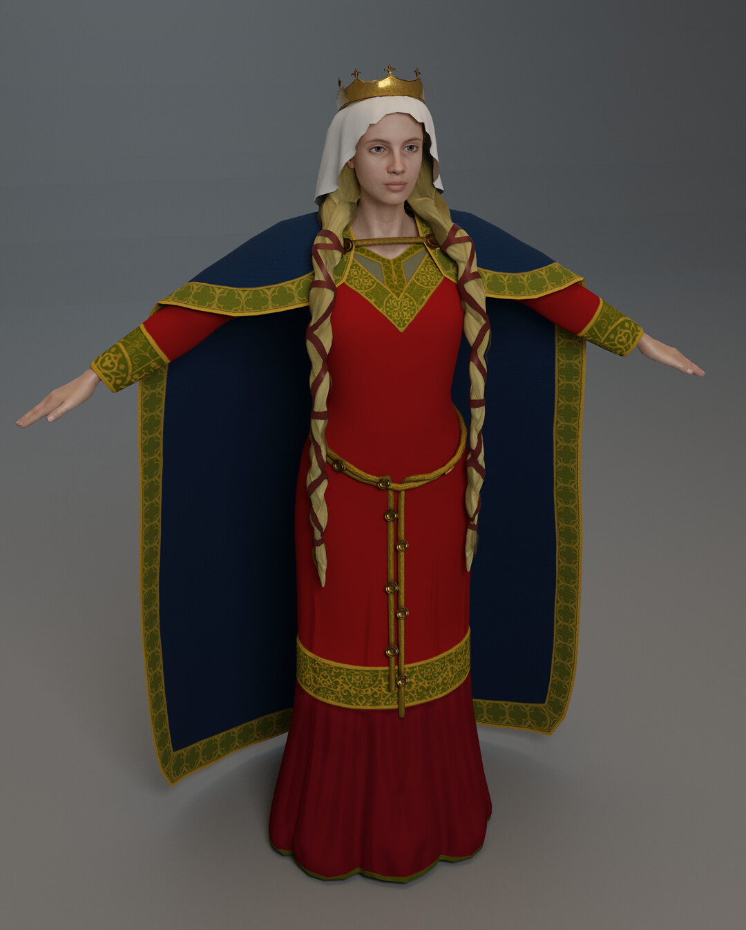 Theo Mellon - Queen Adeliza Character Model