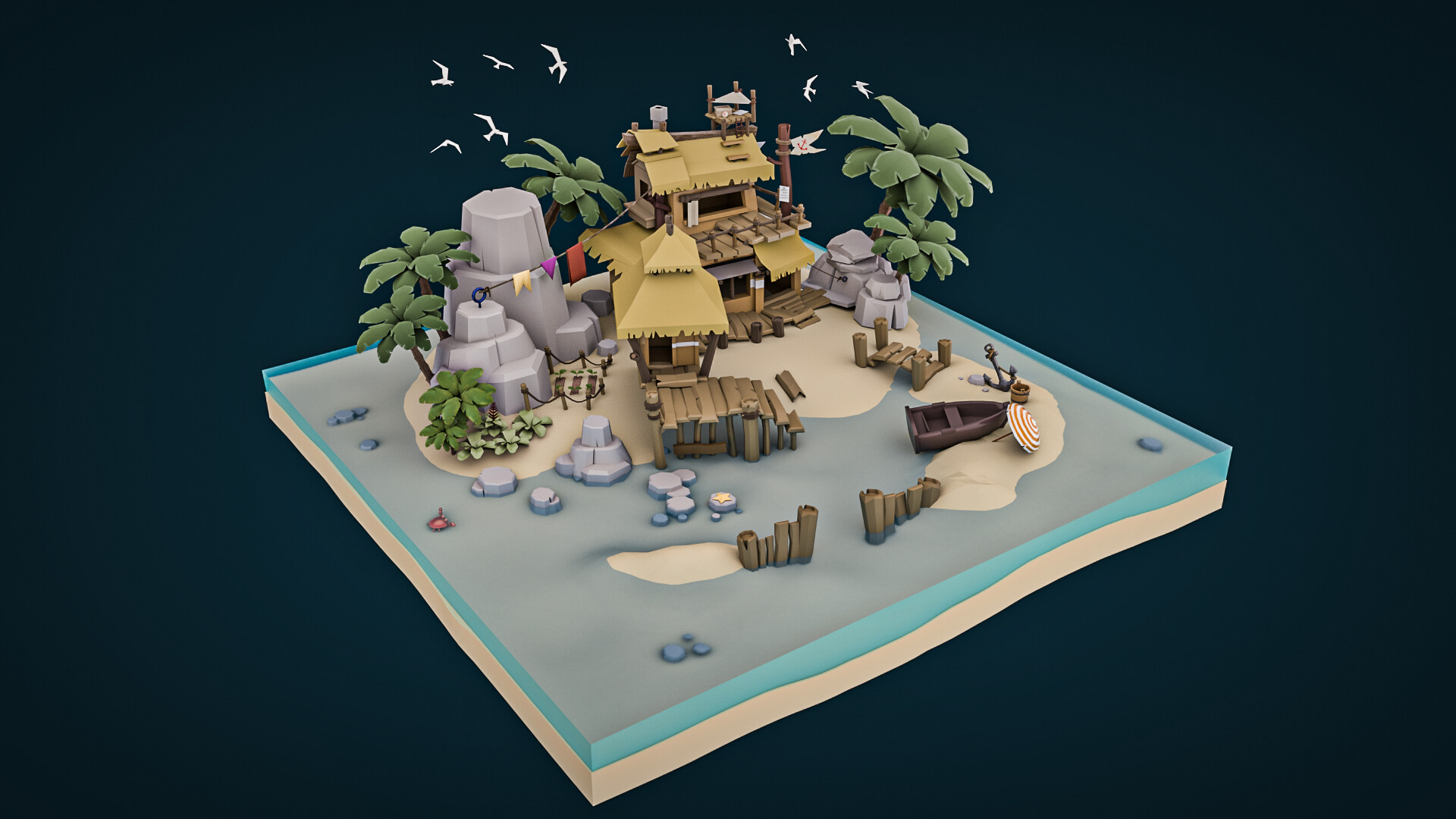 ArtStation - Stylized Island