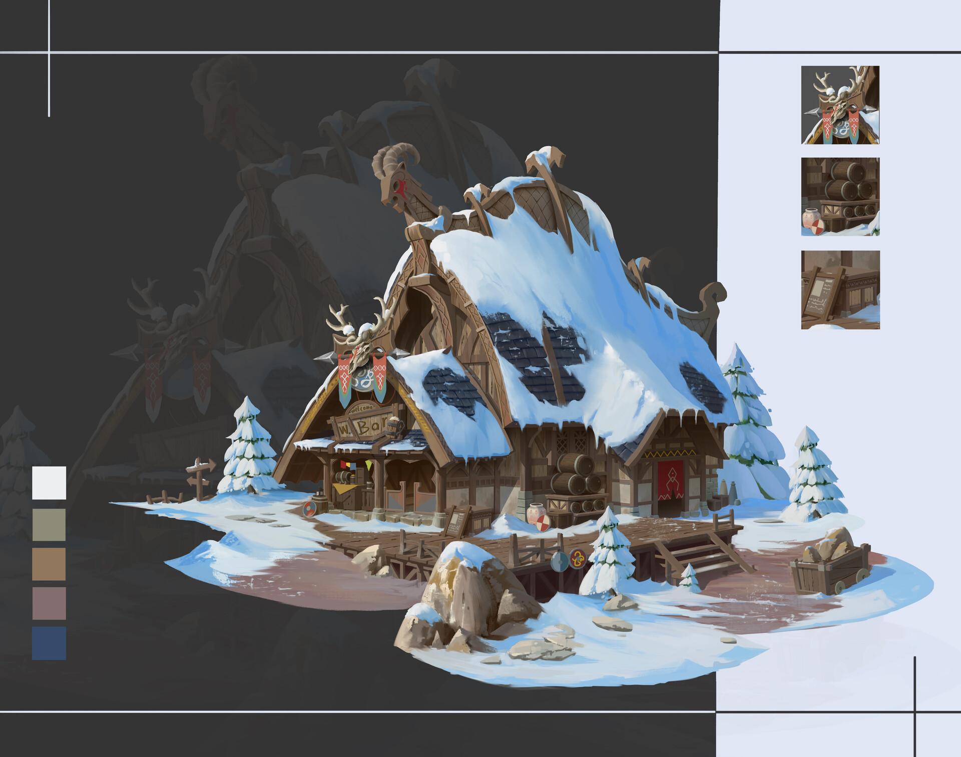 ArtStation - viking bar