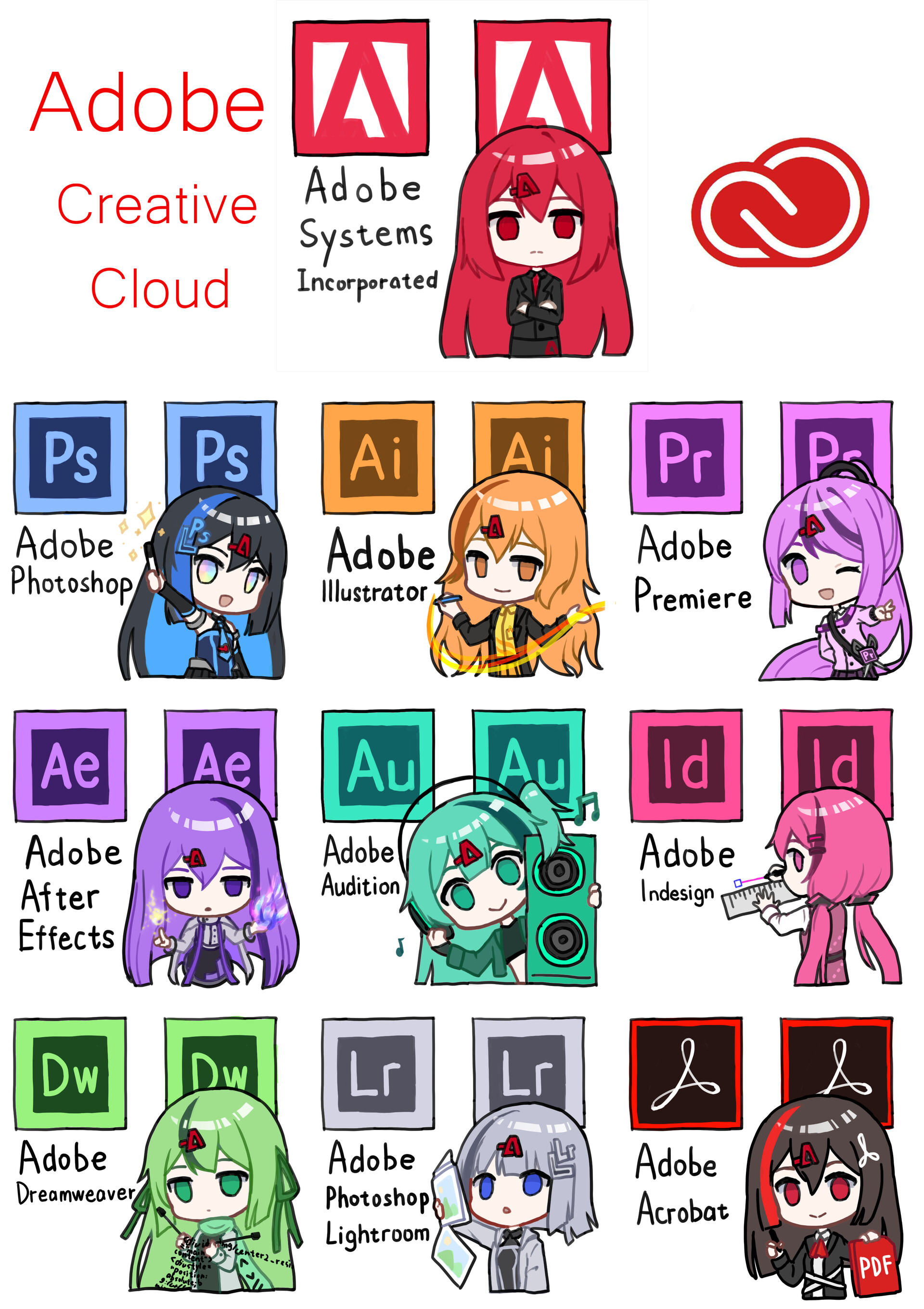 ArtStation - Adobe Creative Cloud personification