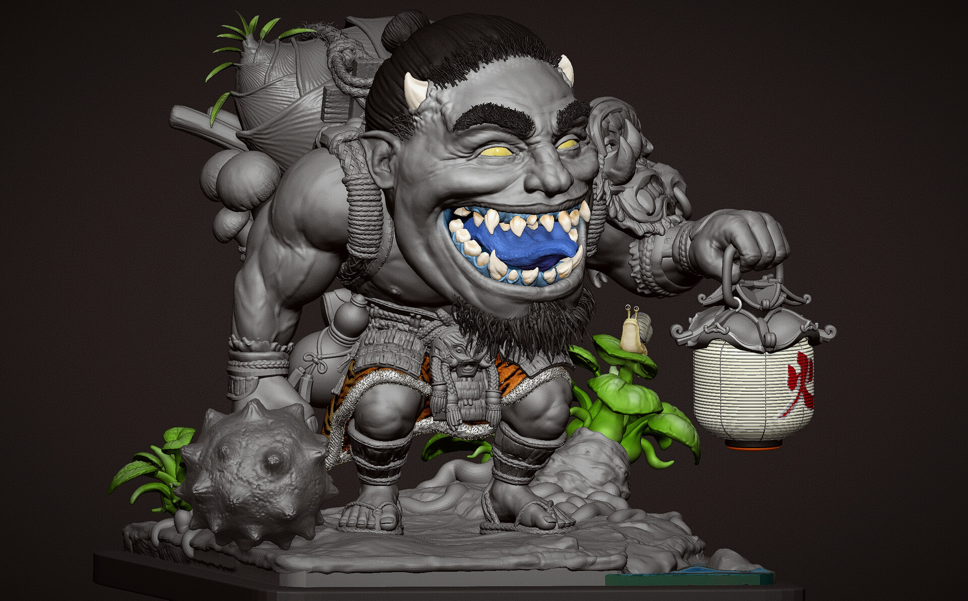 ArtStation - Japanese mountain troll