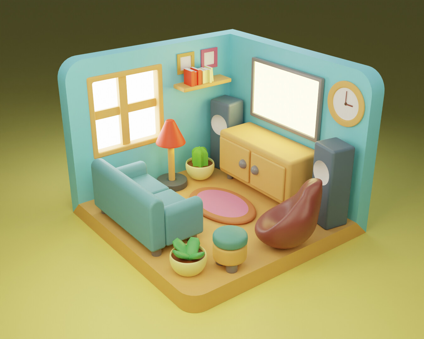 Monica Krishnan - Blender 3d and isometric illustration